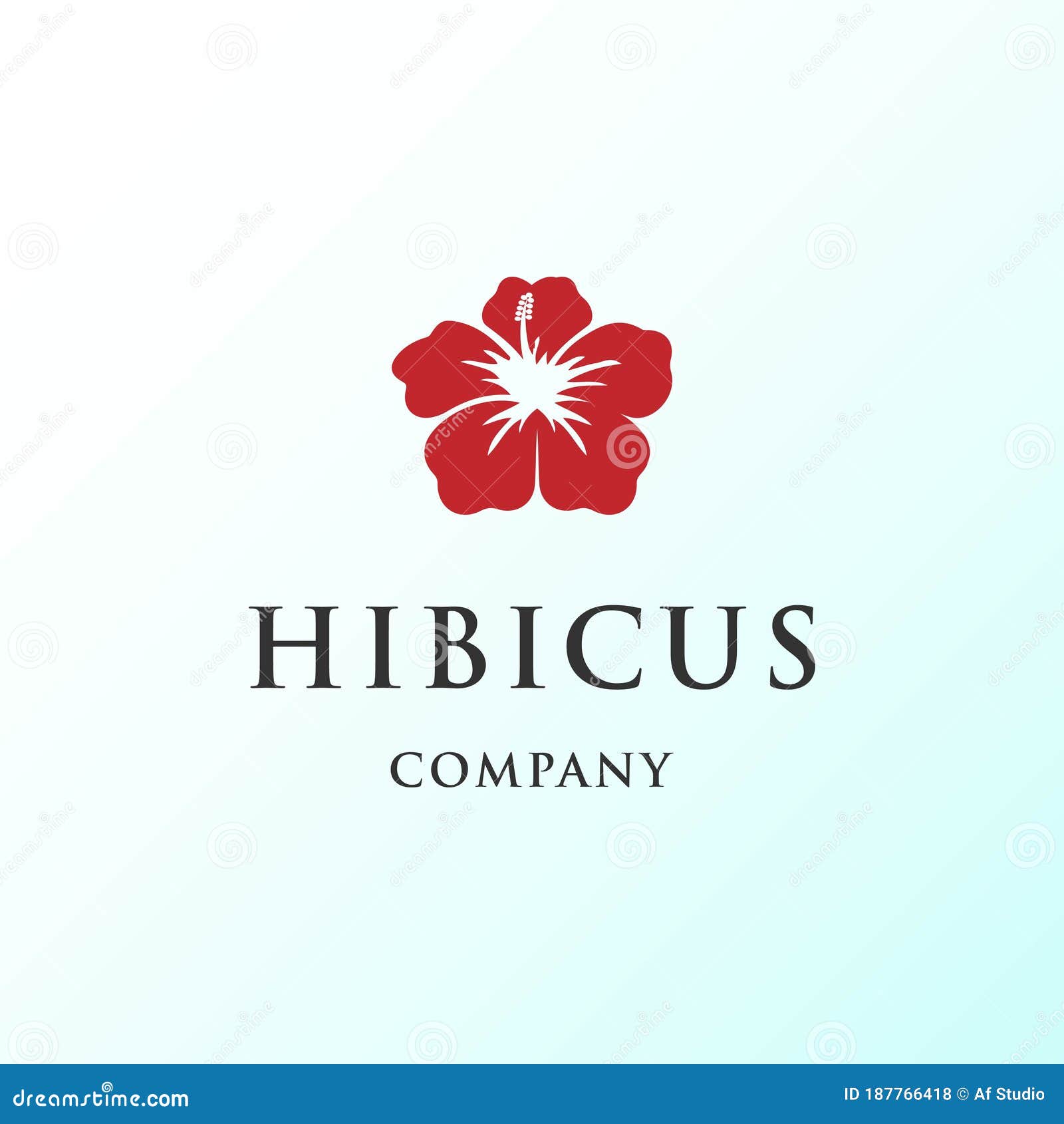 Minimalist Hawaiian Hibicus Flower Logo Design Vector | CartoonDealer ...