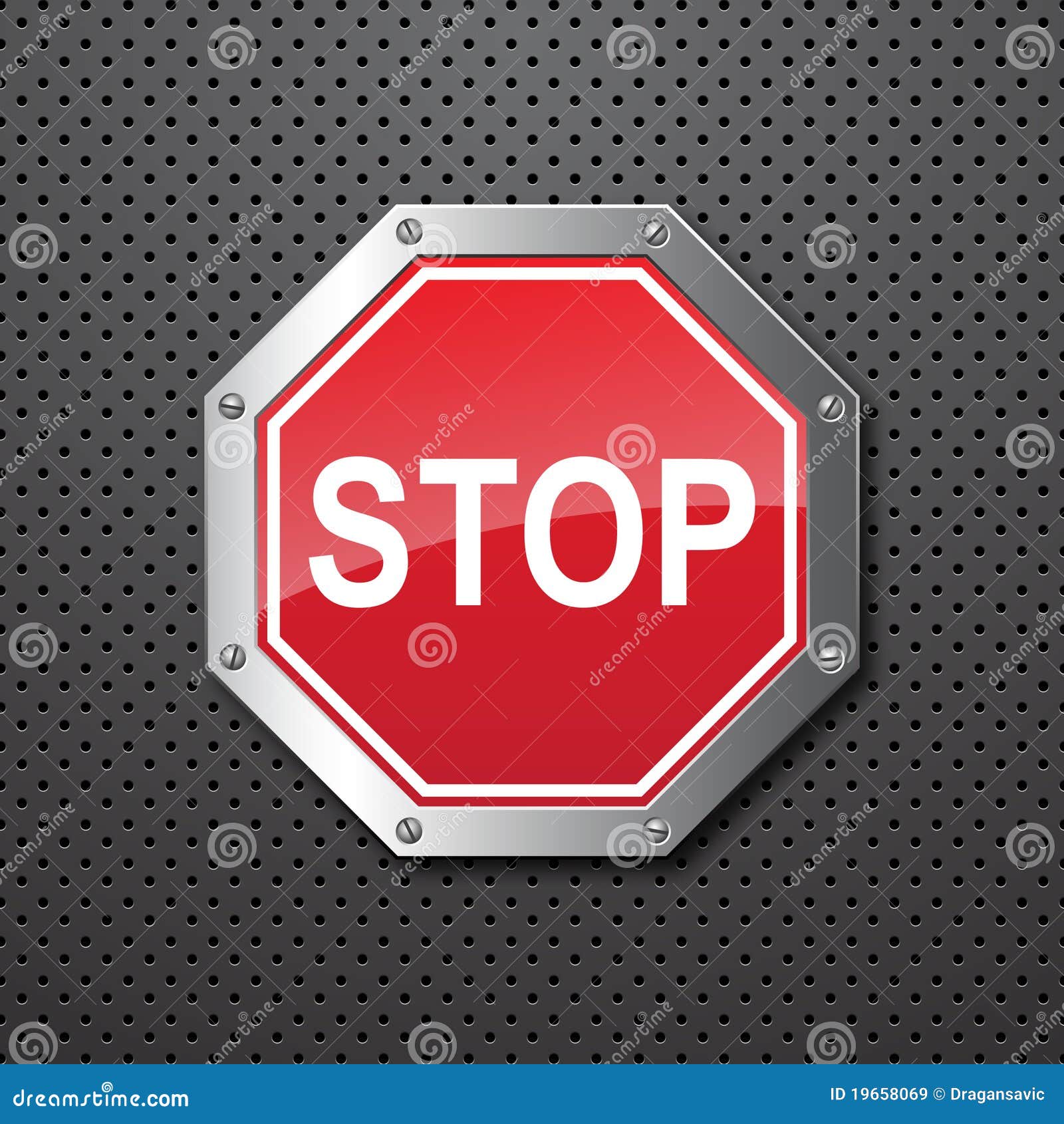 Sstop sign background stock vector. Illustration of grunge - 19658069