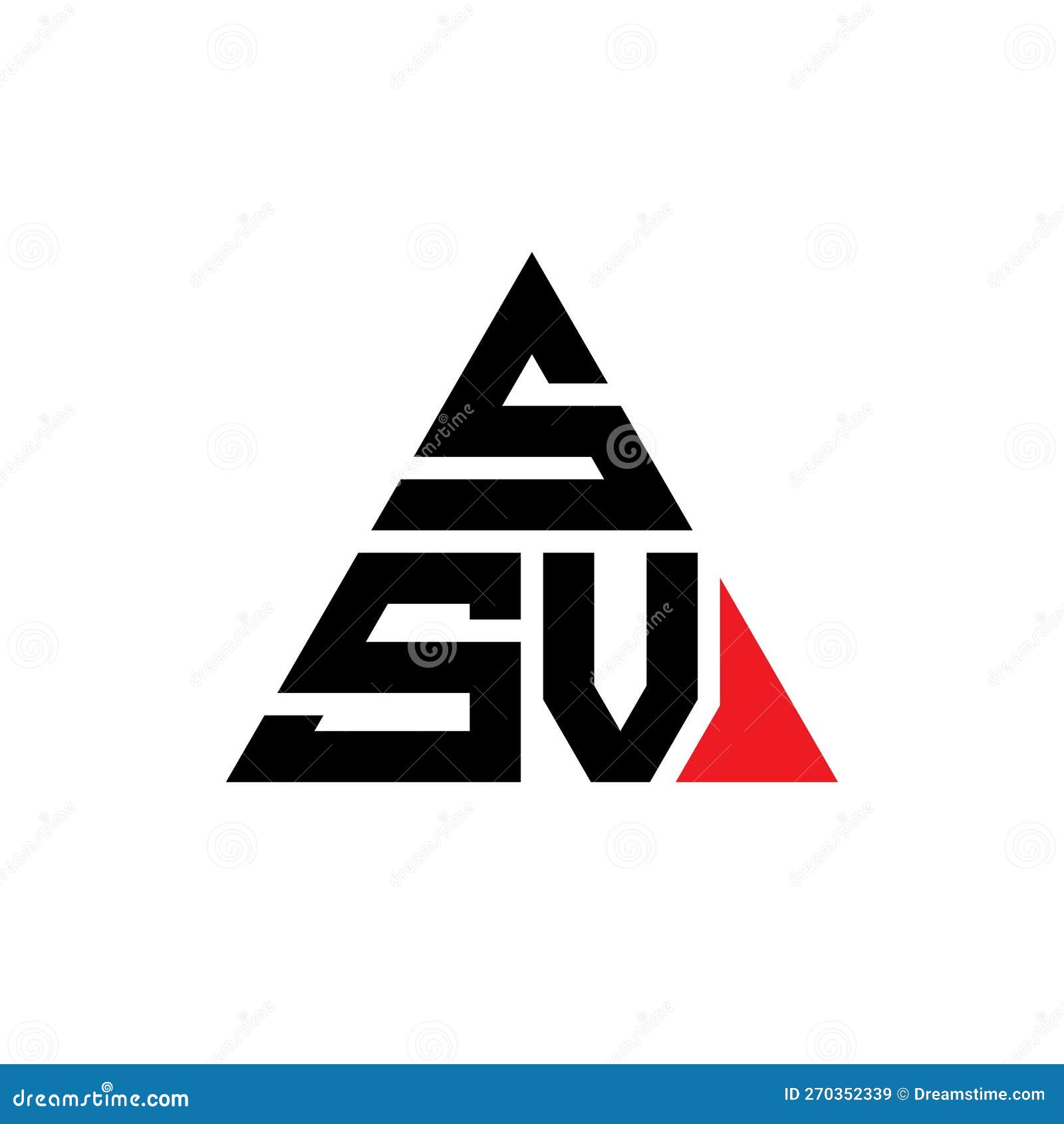 SSV Triangle Letter Logo Design with Triangle Shape. SSV Triangle Logo ...