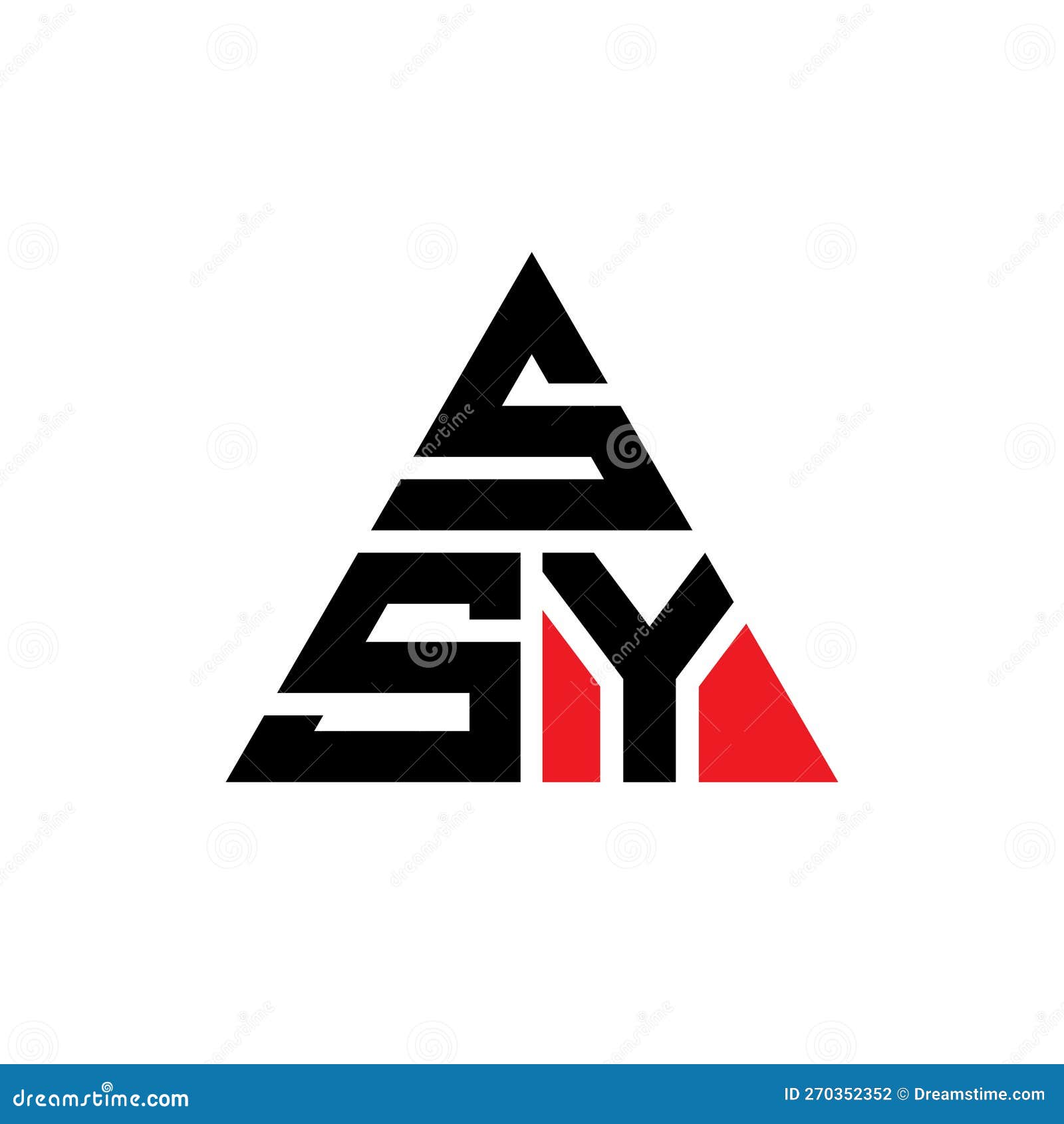 SSY Triangle Letter Logo Design with Triangle Shape. SSY Triangle Logo ...