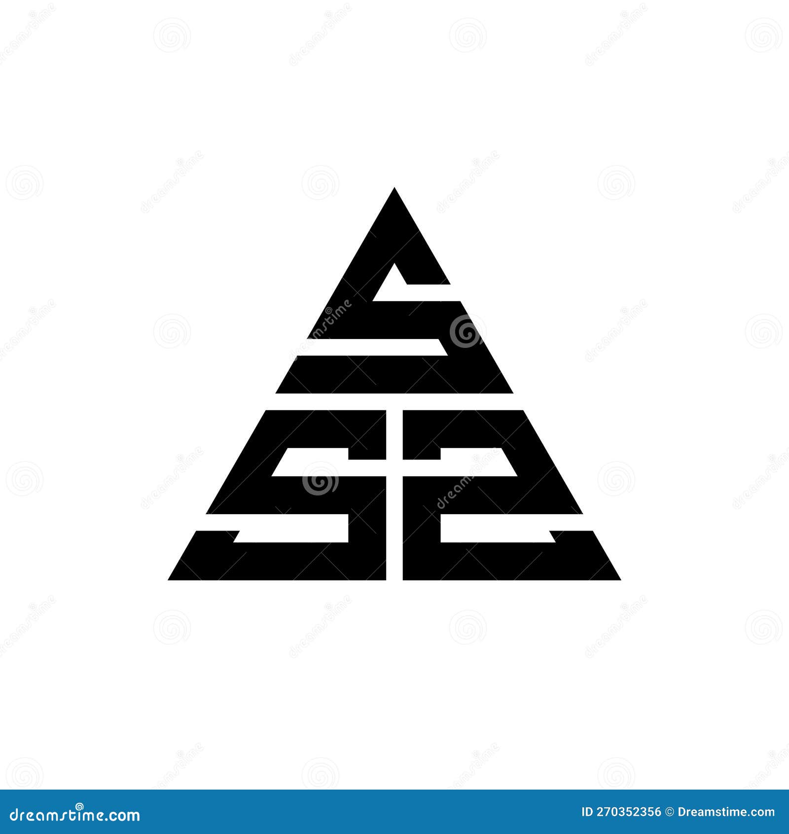 SSZ Triangle Letter Logo Design with Triangle Shape. SSZ Triangle Logo ...
