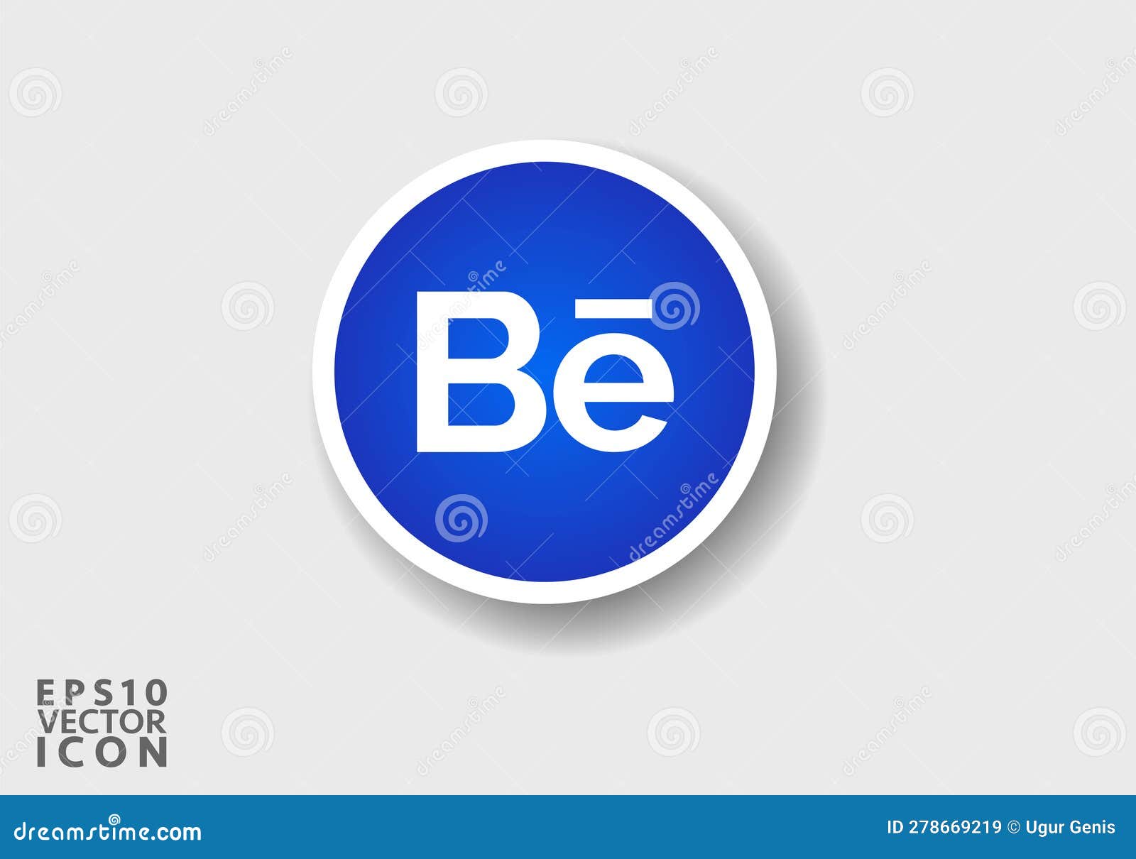 Behance Logo Vector is a Stylized Representation of the Logo Editorial ...