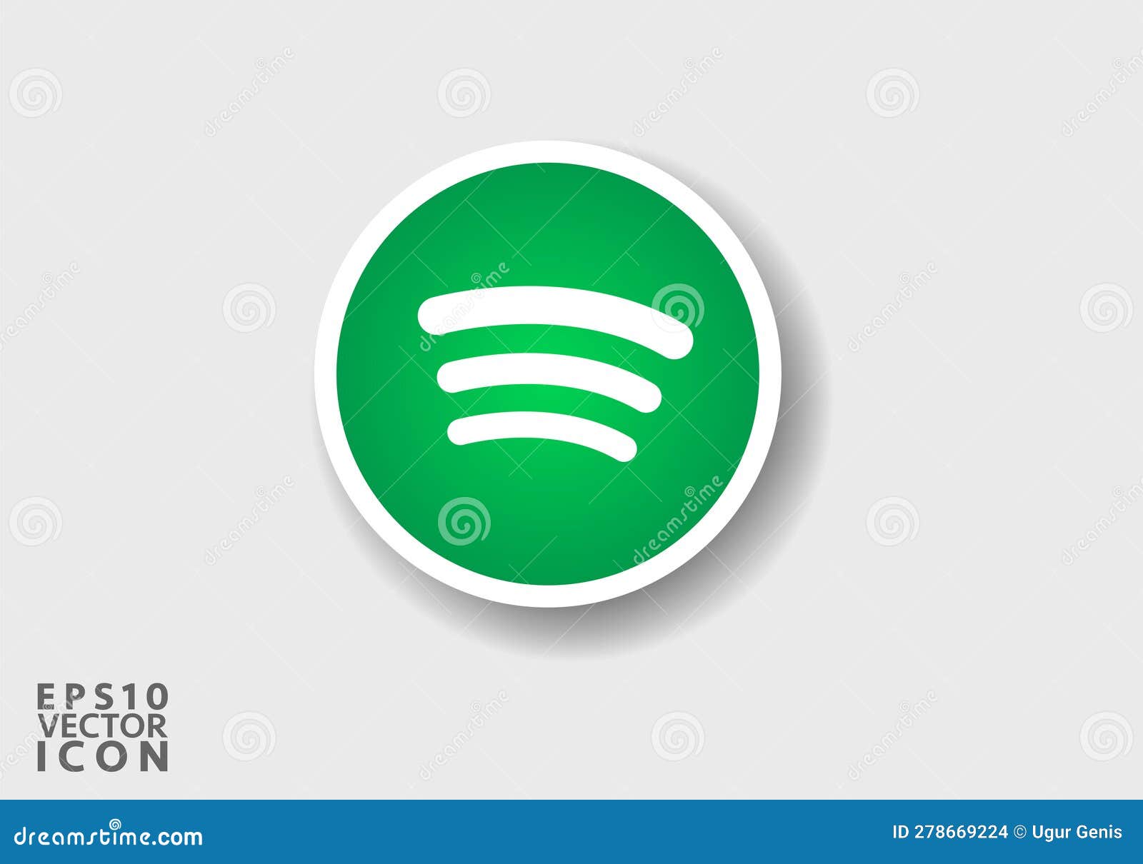 Spotify Logo Vector is a Stylized Representation Editorial Stock Image ...