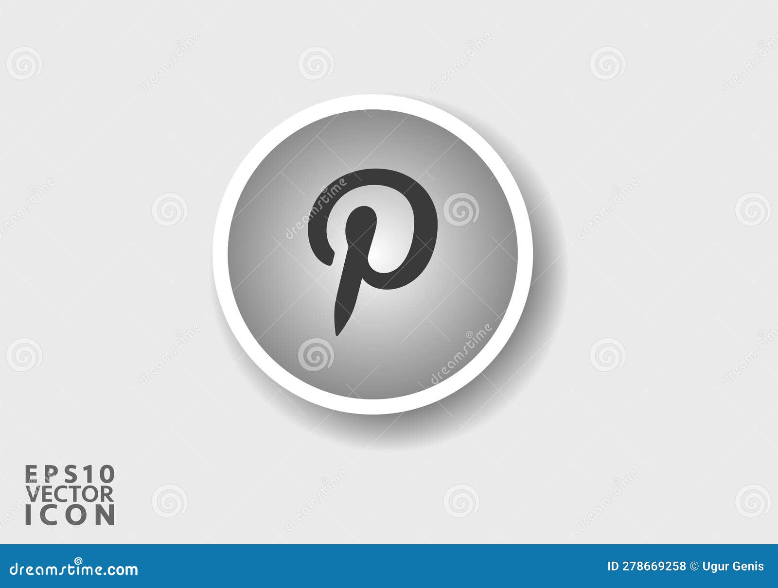 Pinterest Logo Vector is a Stylized Representation of the Logo ...