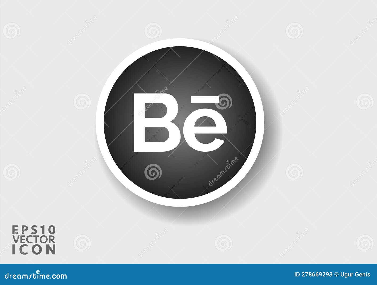 Behance Logo Vector is a Stylized Representation of the Logo Editorial ...