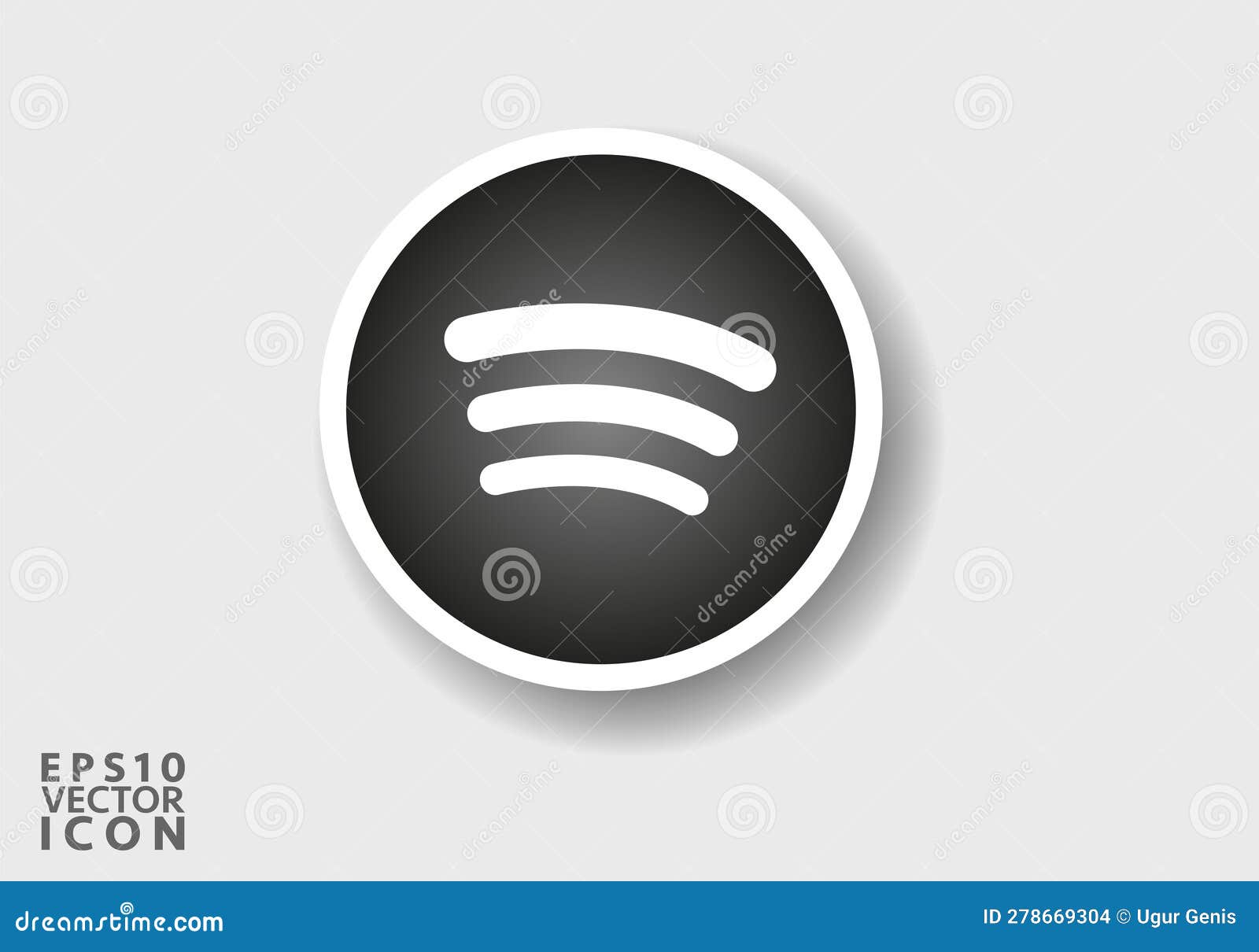 Spotify Logo Vector is a Stylized Representation Editorial Stock Image ...