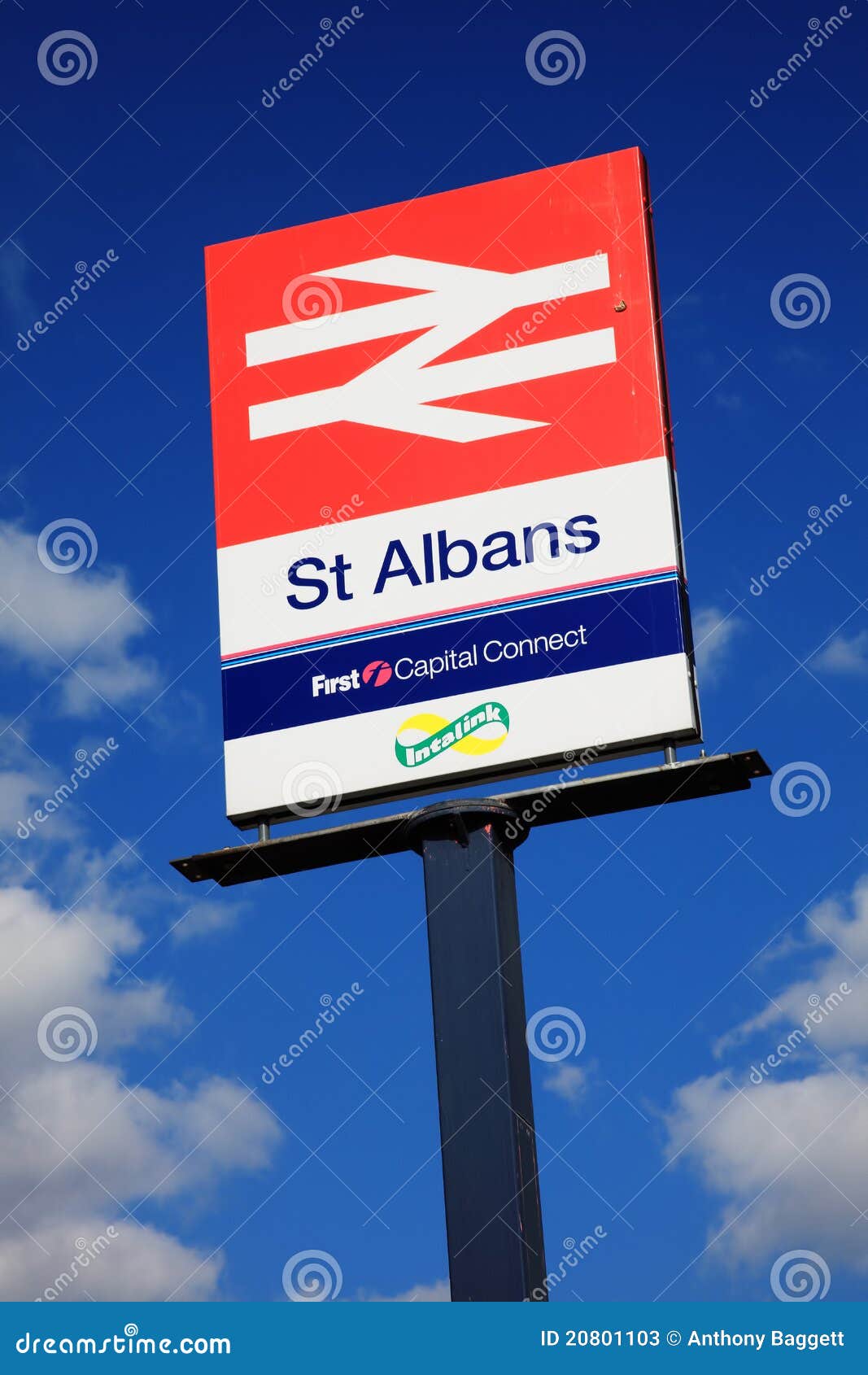 St Albans British Rail Signpost Editorial Stock Photo - Image of ...