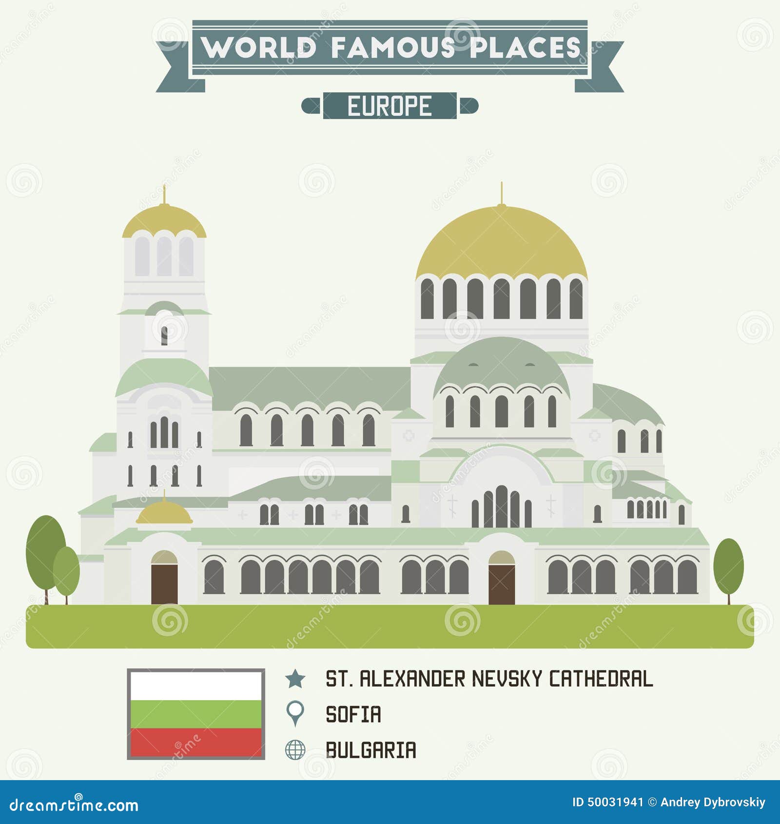 St. Alexander Nevsky Cathedral Stock Vector - Illustration of europe ...