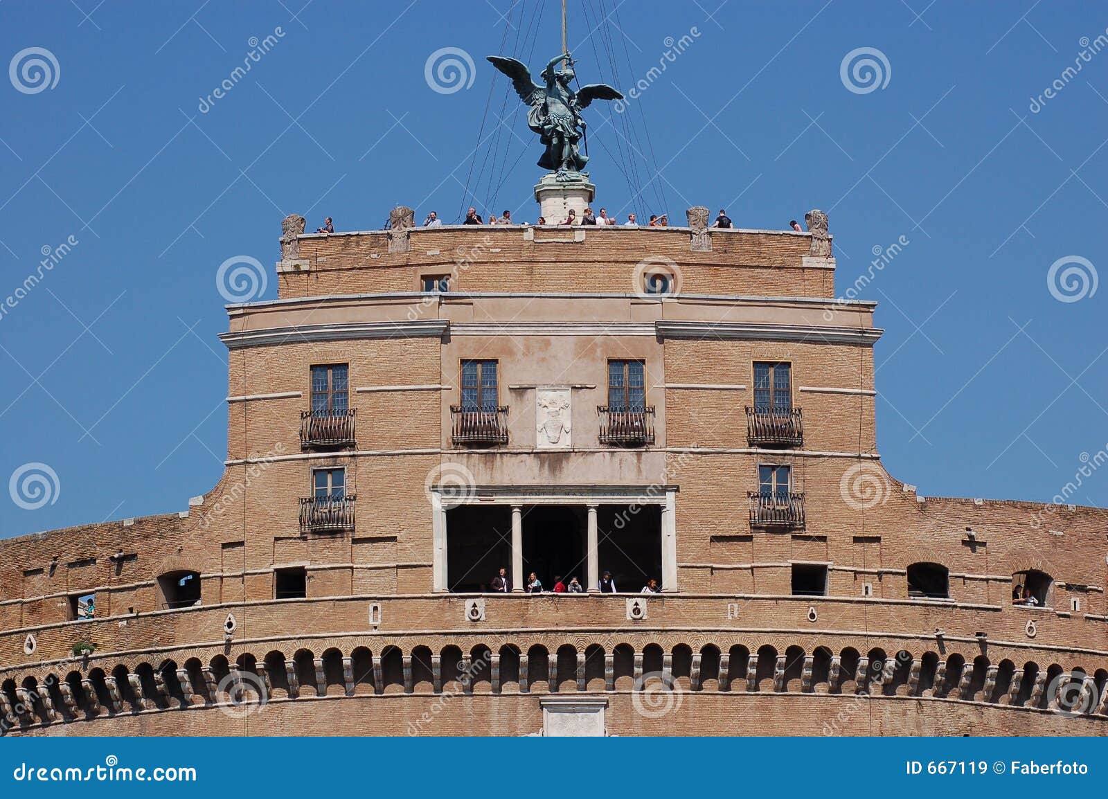 St. Angel Castle stock image. Image of sculpture, historical - 667119