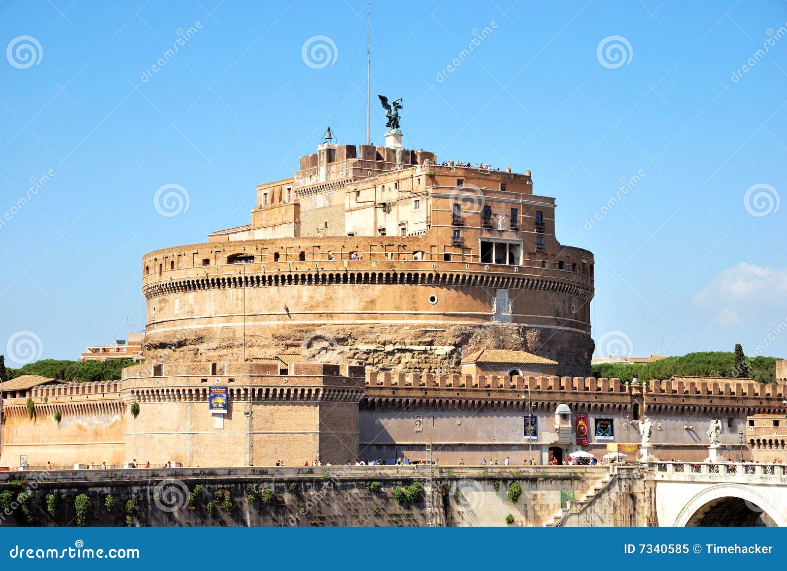 St. Angel Castle, Rome stock image. Image of castle, italy - 7340585
