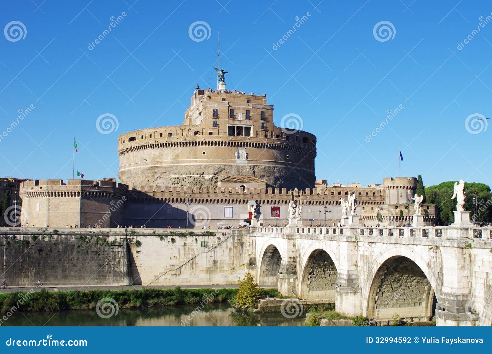 St. Angel Castle in Rome stock photo. Image of rome, europe - 32994592