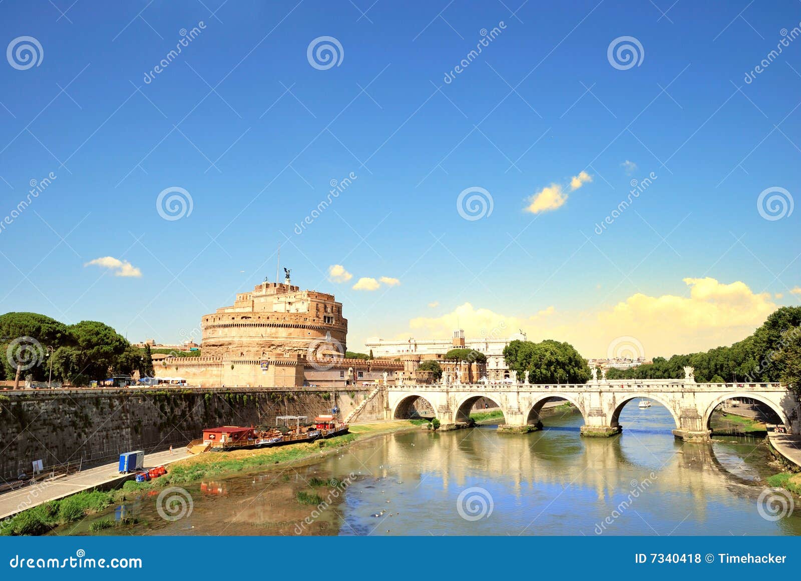 St. Angel Castle, Rome, Italy Stock Photo - Image of italy, angel: 7340418