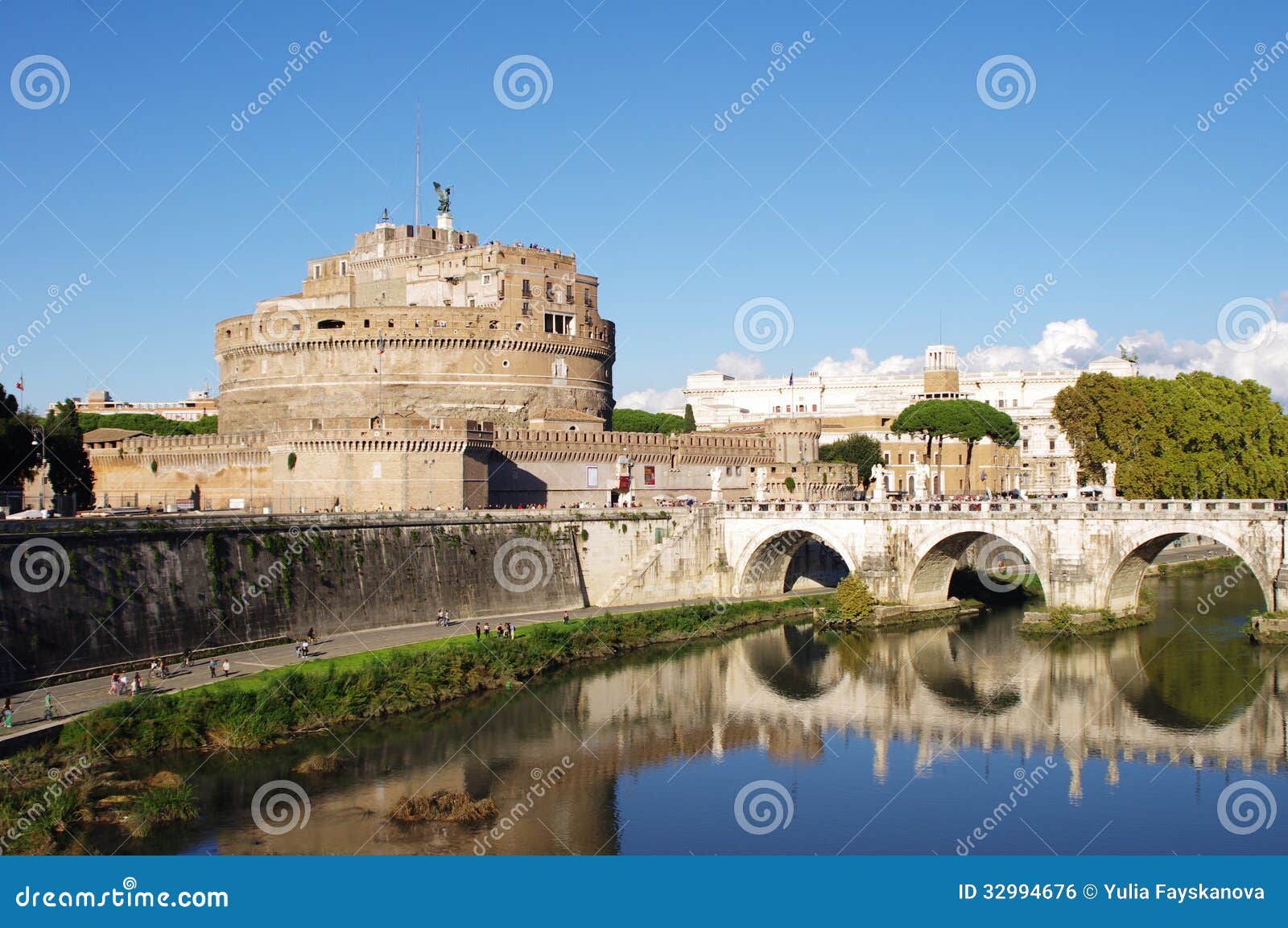 St. Angel Castle in Rome, Italy Stock Photo - Image of travel, italy ...
