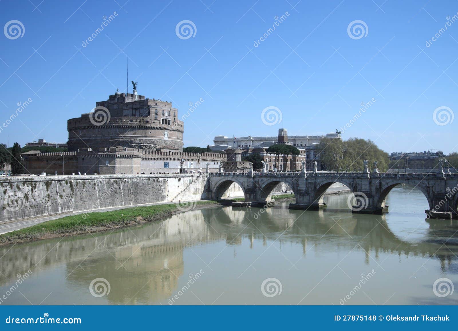 St.Angelo stock photo. Image of italian, pope, bridge - 27875148