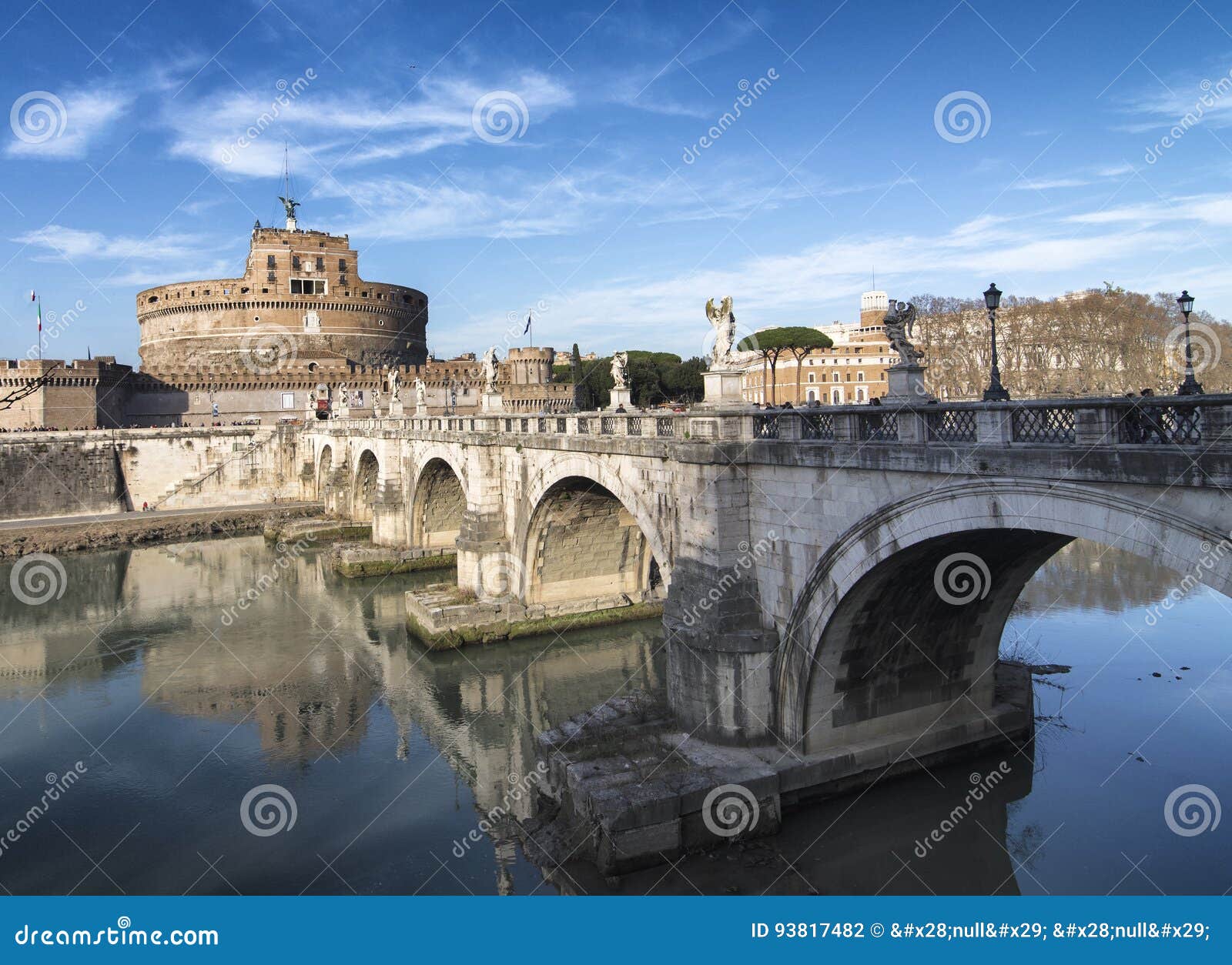 St. Angelo Bridge stock photo. Image of famous, bridge - 93817482