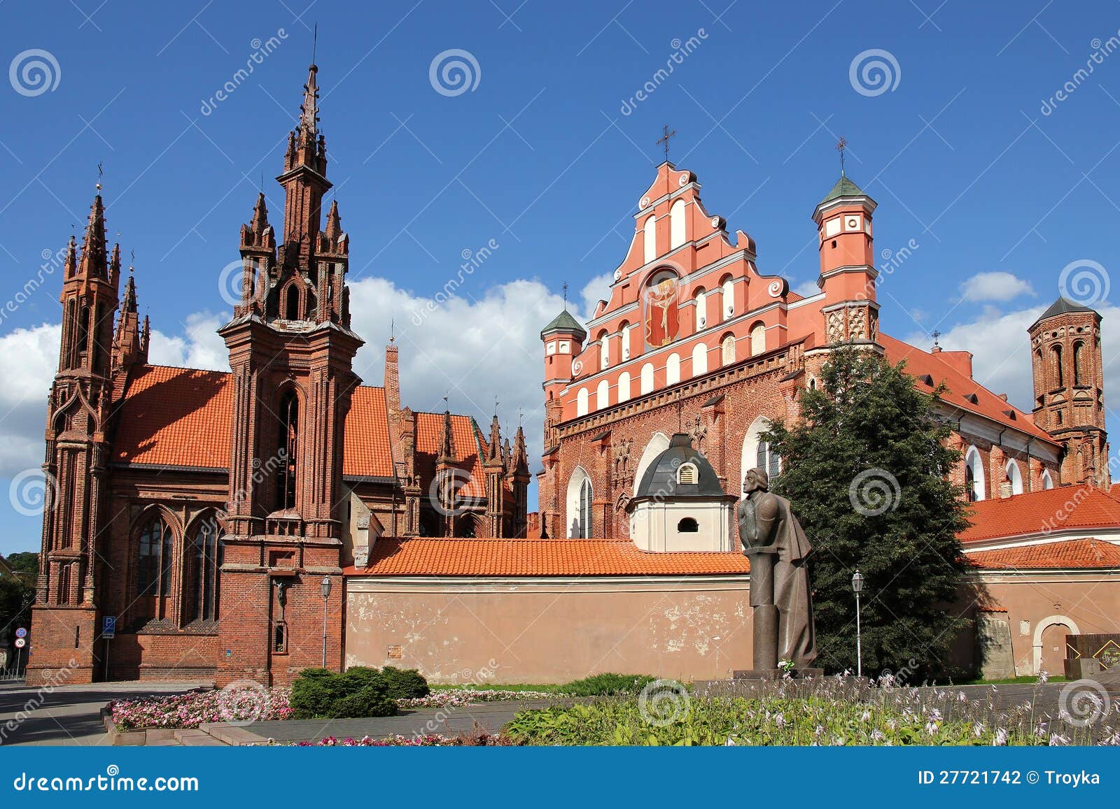 St. Anna S Church in Vilnius, Lithuania. Stock Photo - Image of baltic ...