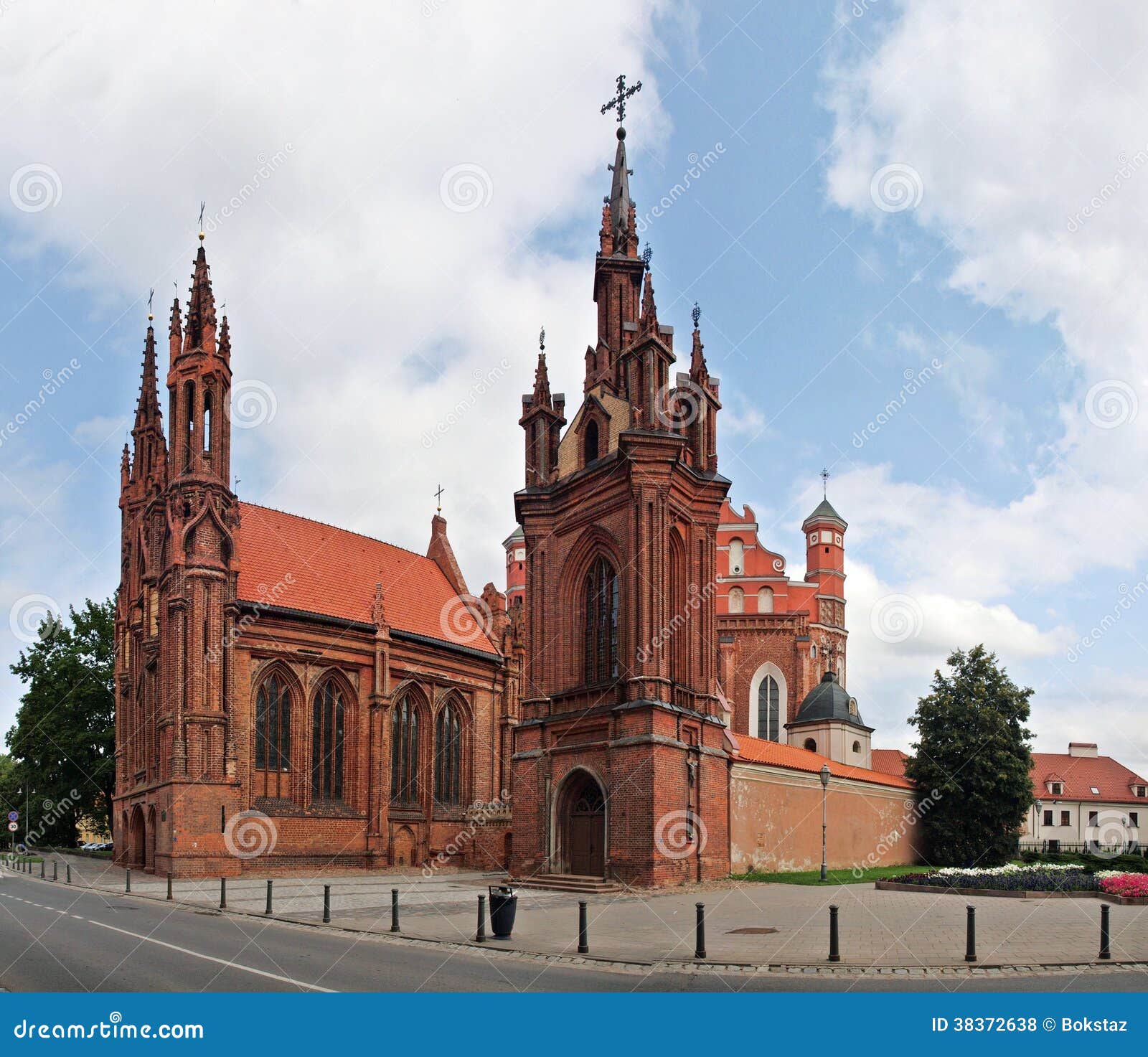 St. Anna S Church in Vilnius, Lithuania Stock Photo - Image of building ...