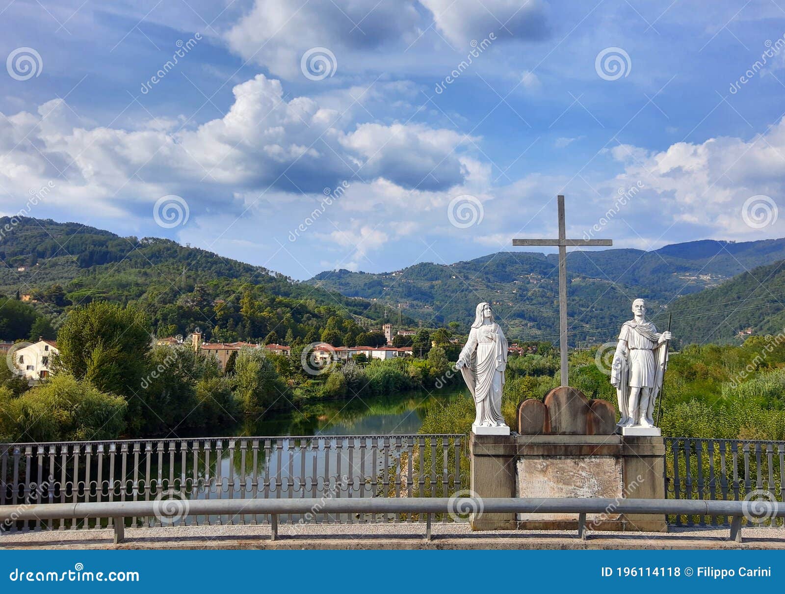 Bridge of St Ansano in Lucca Stock Photo - Image of reflection, bridge ...