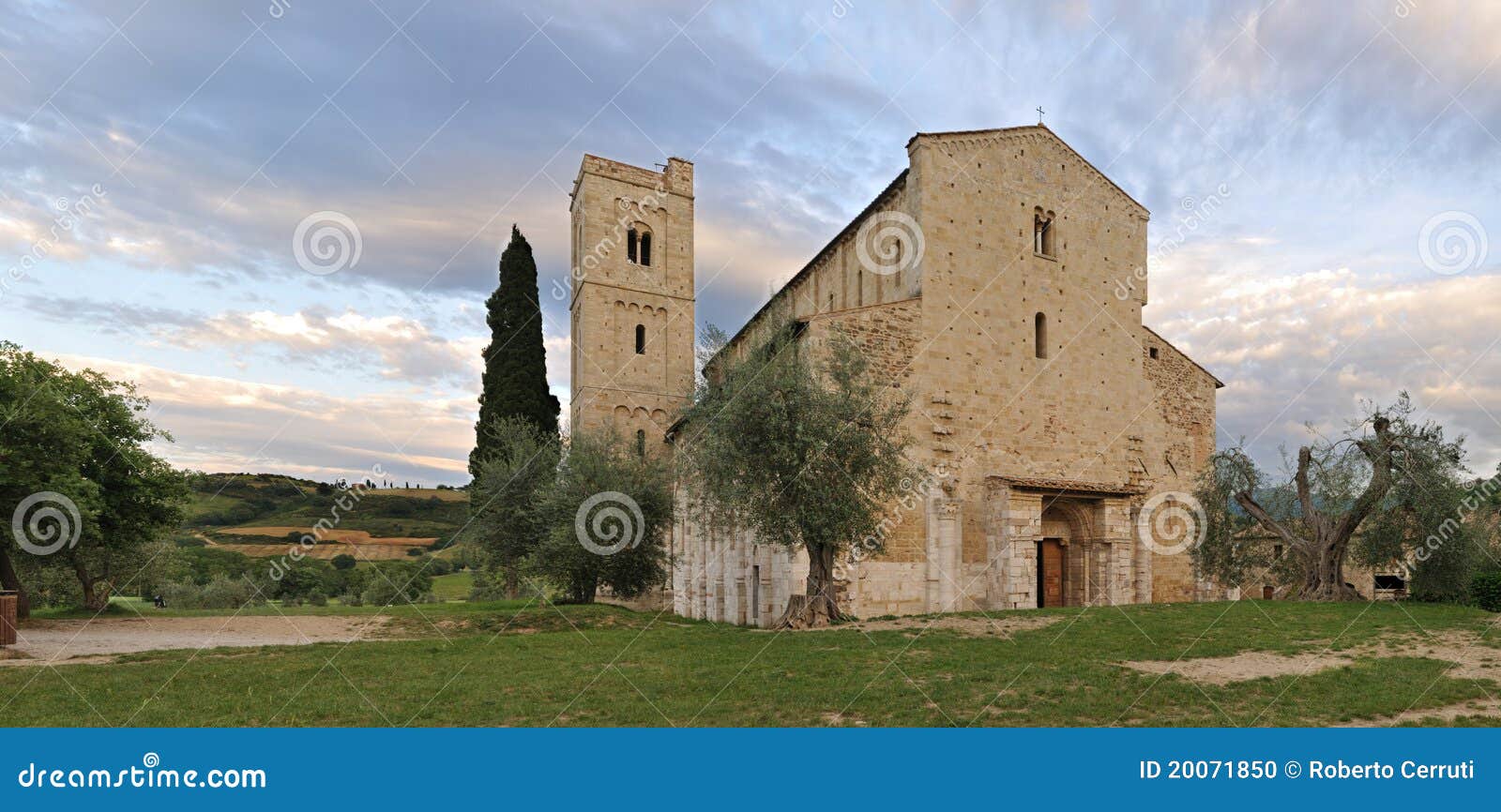 St. Antimo Abbey (Abbazia Di Sant Antimo) Stock Photo - Image of ...