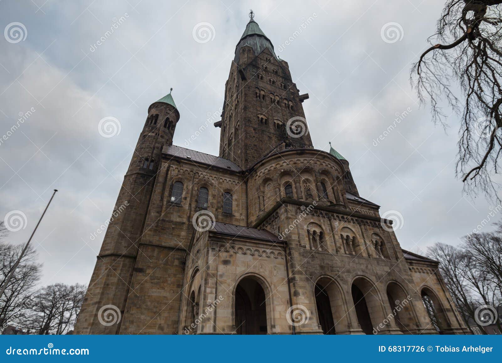 St Antonius Basilika Rheine Germany Stock Photo - Image of cloudscape ...