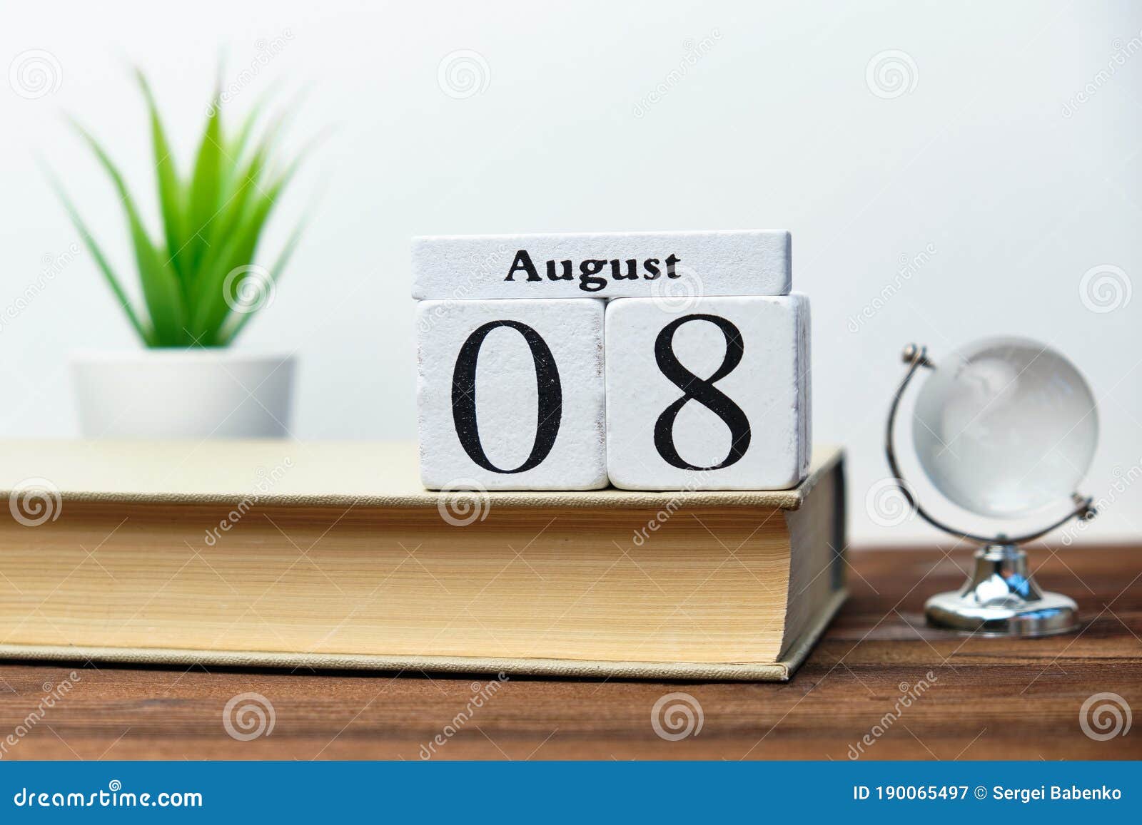 8st August - Eighth Day Month Calendar Concept on Wooden Blocks Stock ...
