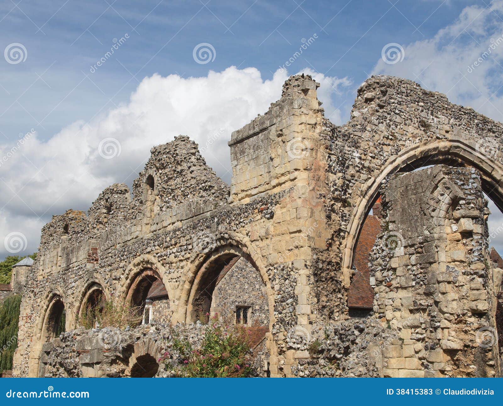 St Augustine Abbey in Canterbury Stock Image - Image of church, england ...