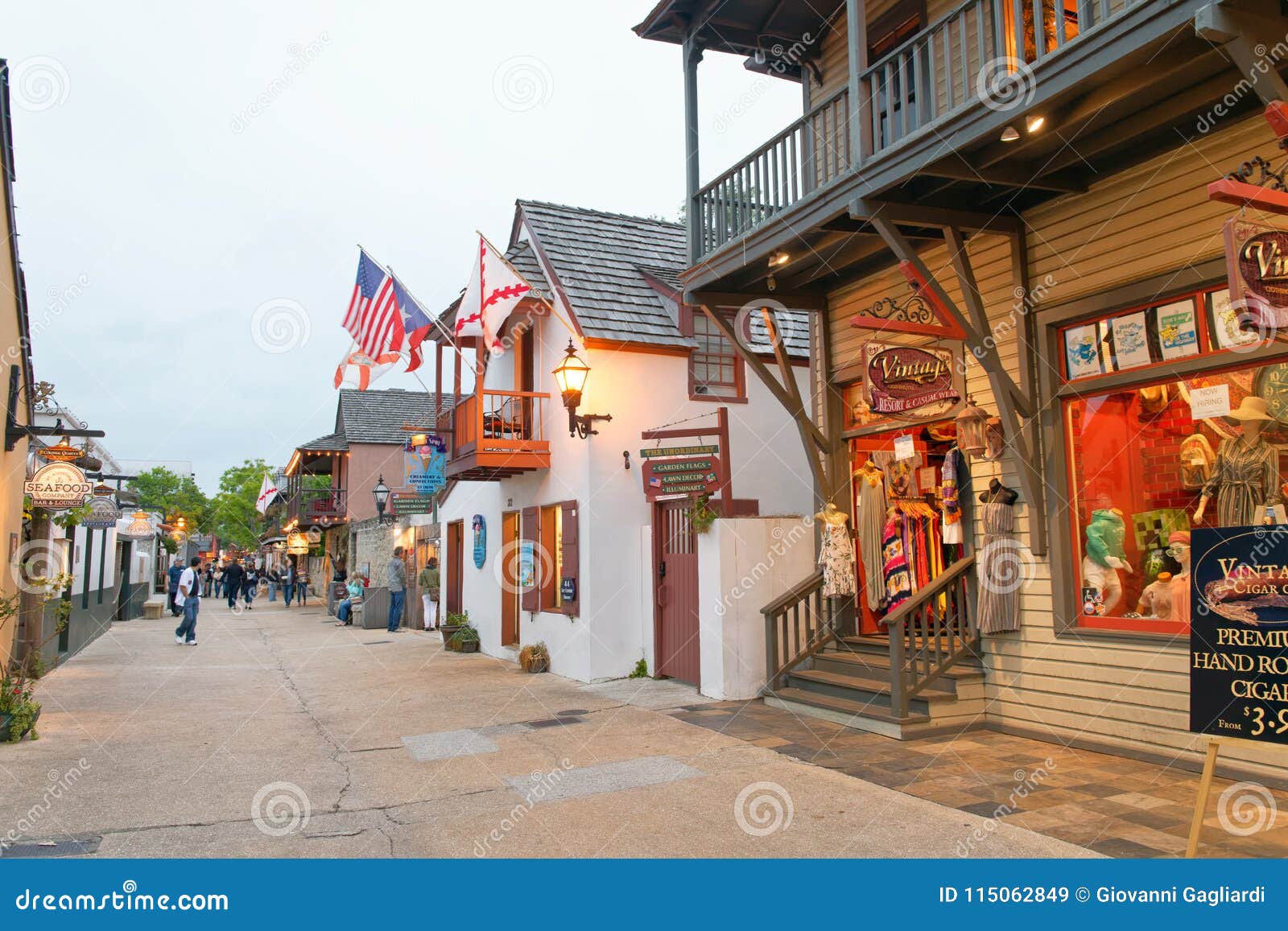 ST AUGUSTINE, APRIL 8, 2018: Shops and Inns Line St. George Editorial ... ST AUGUSTINE, APRIL 8, 2018: Shops and Inns Line St. George Editorial ...