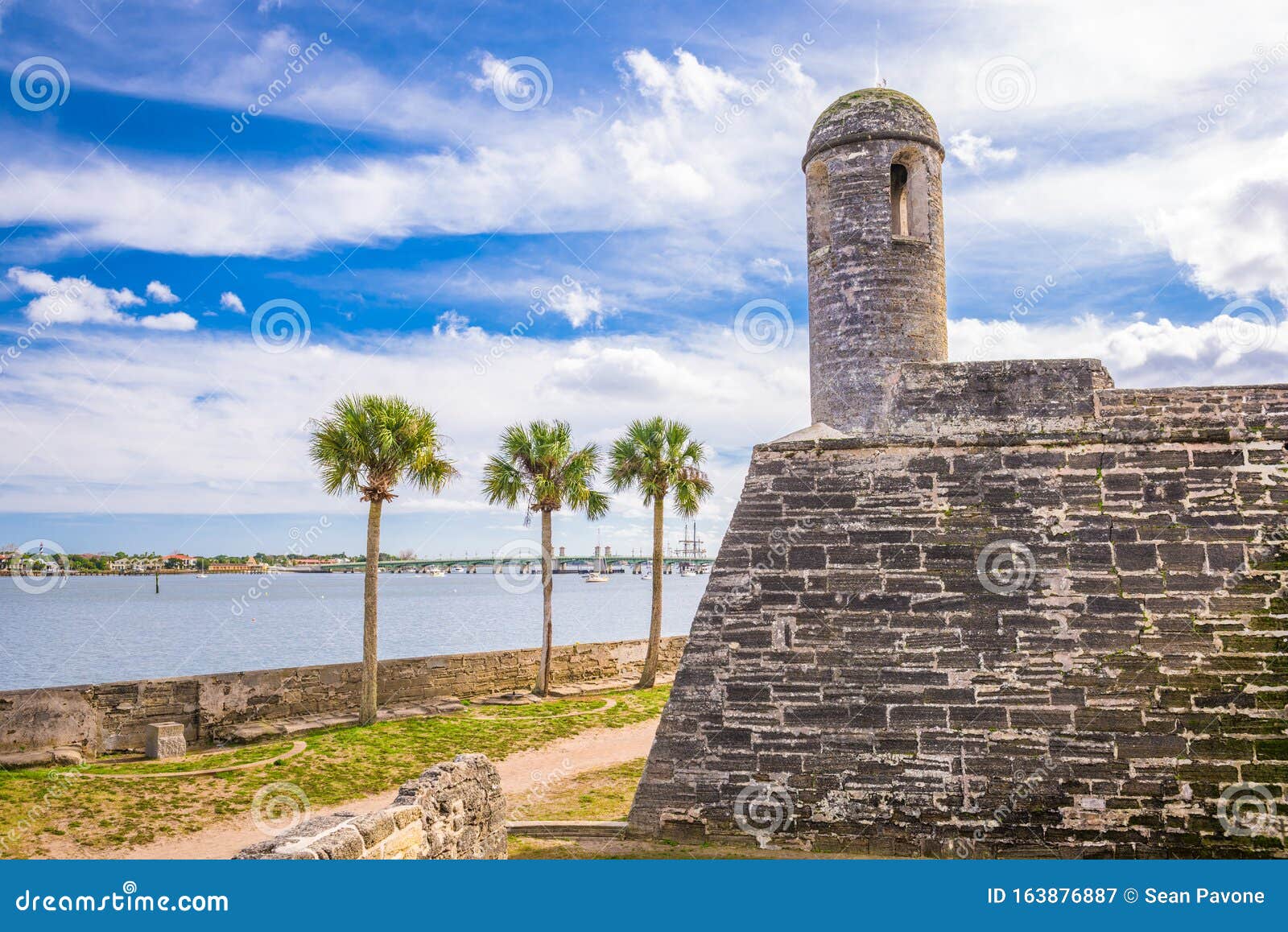 St. Augustine, Florida at the Fort Stock Image - Image of county ...