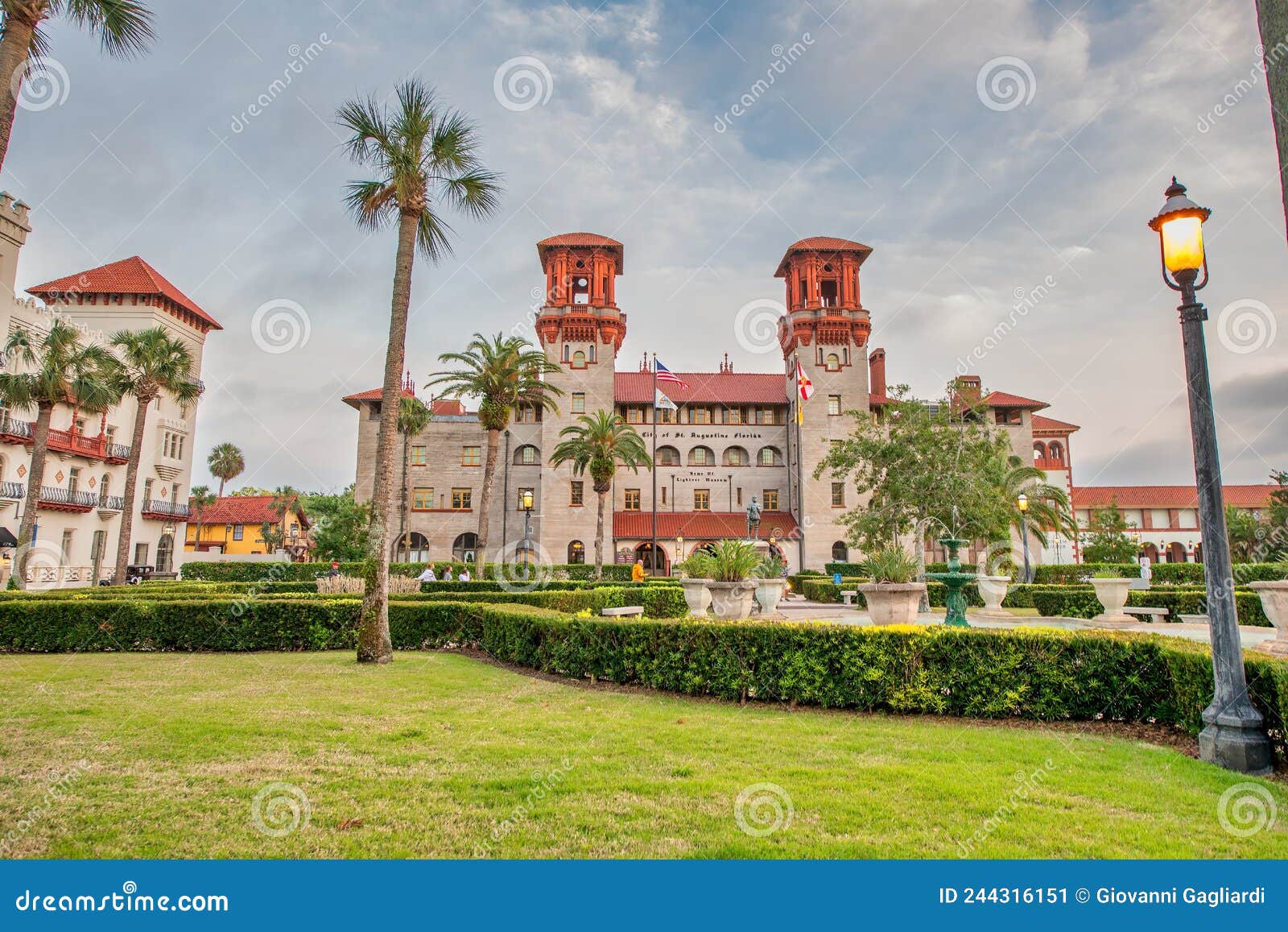 St Augustine, Florida - March 31, 2018: Exterior View of Flagler ...