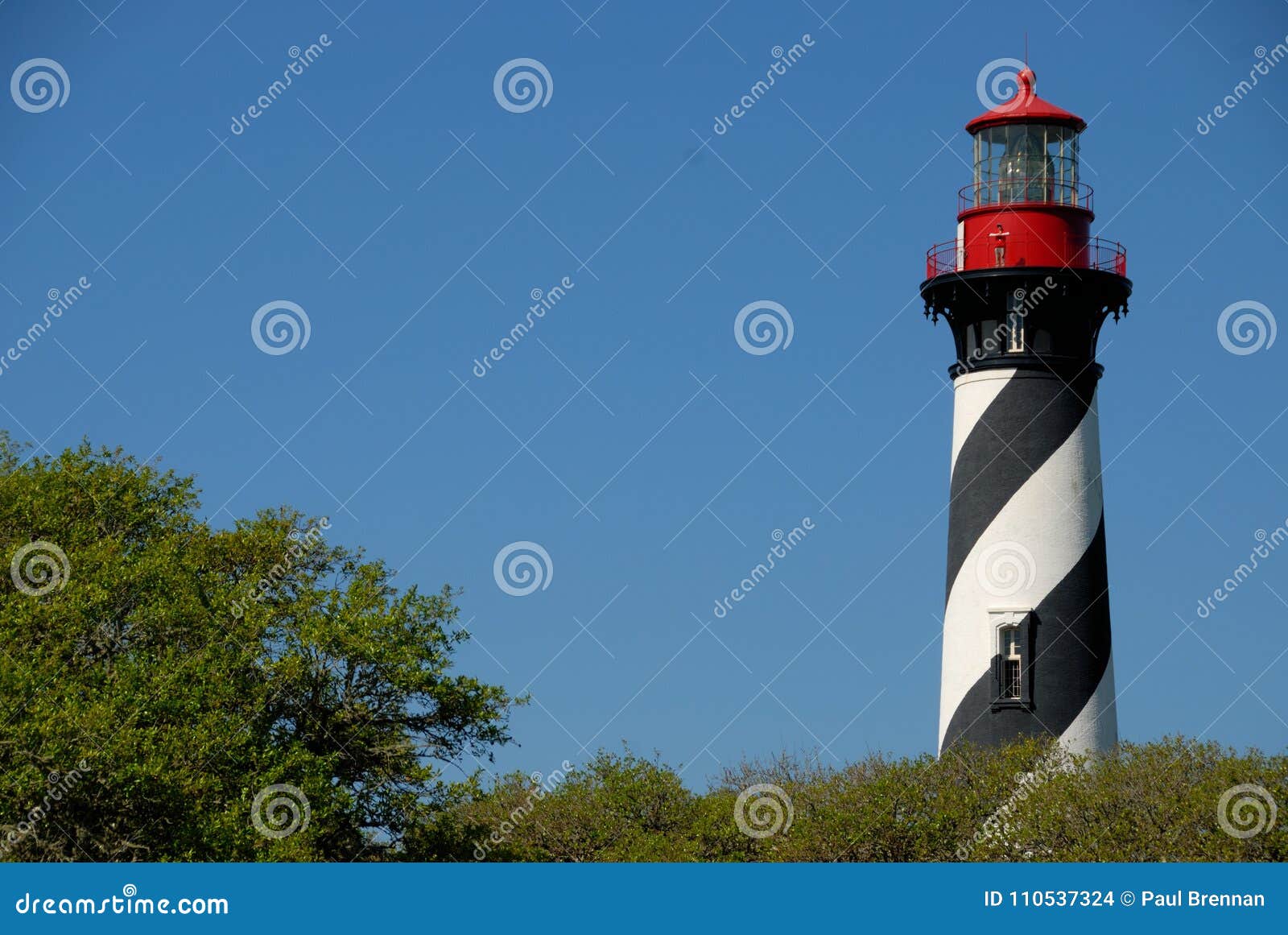 St Augustine Light Station in Florida Stock Photo - Image of marine ...