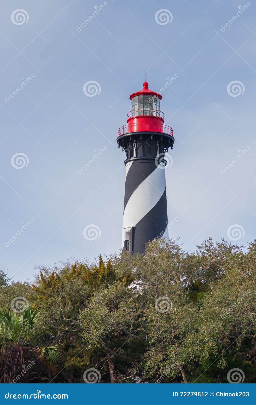 St. Augustine Lighthouse in Florida Stock Photo - Image of coastal ...