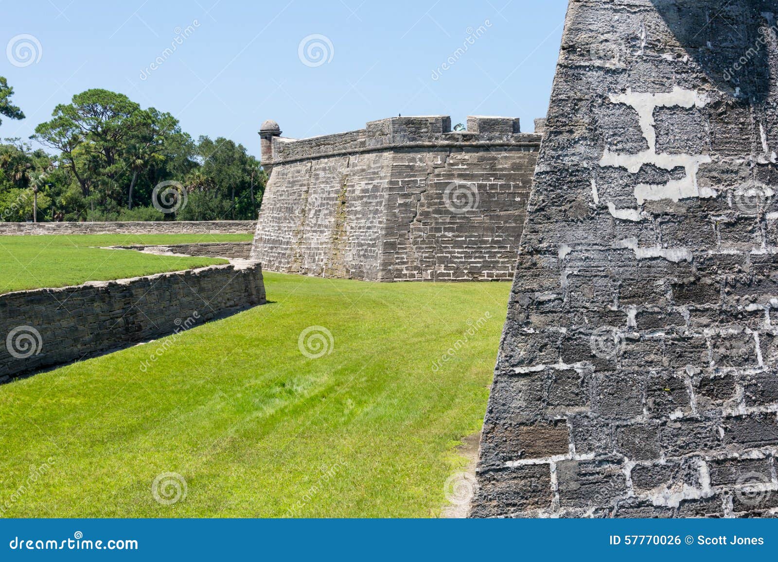 St. Augustine Spanish Fort stock photo. Image of florida - 57770026