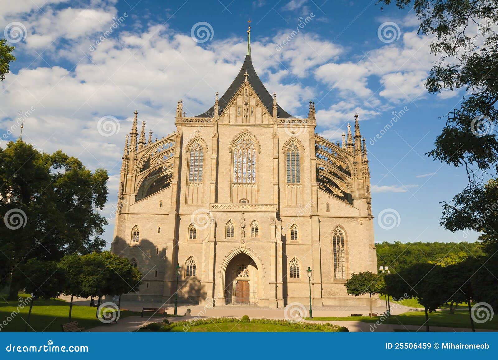 St. Barbara Church stock image. Image of exterior, europe - 25506459
