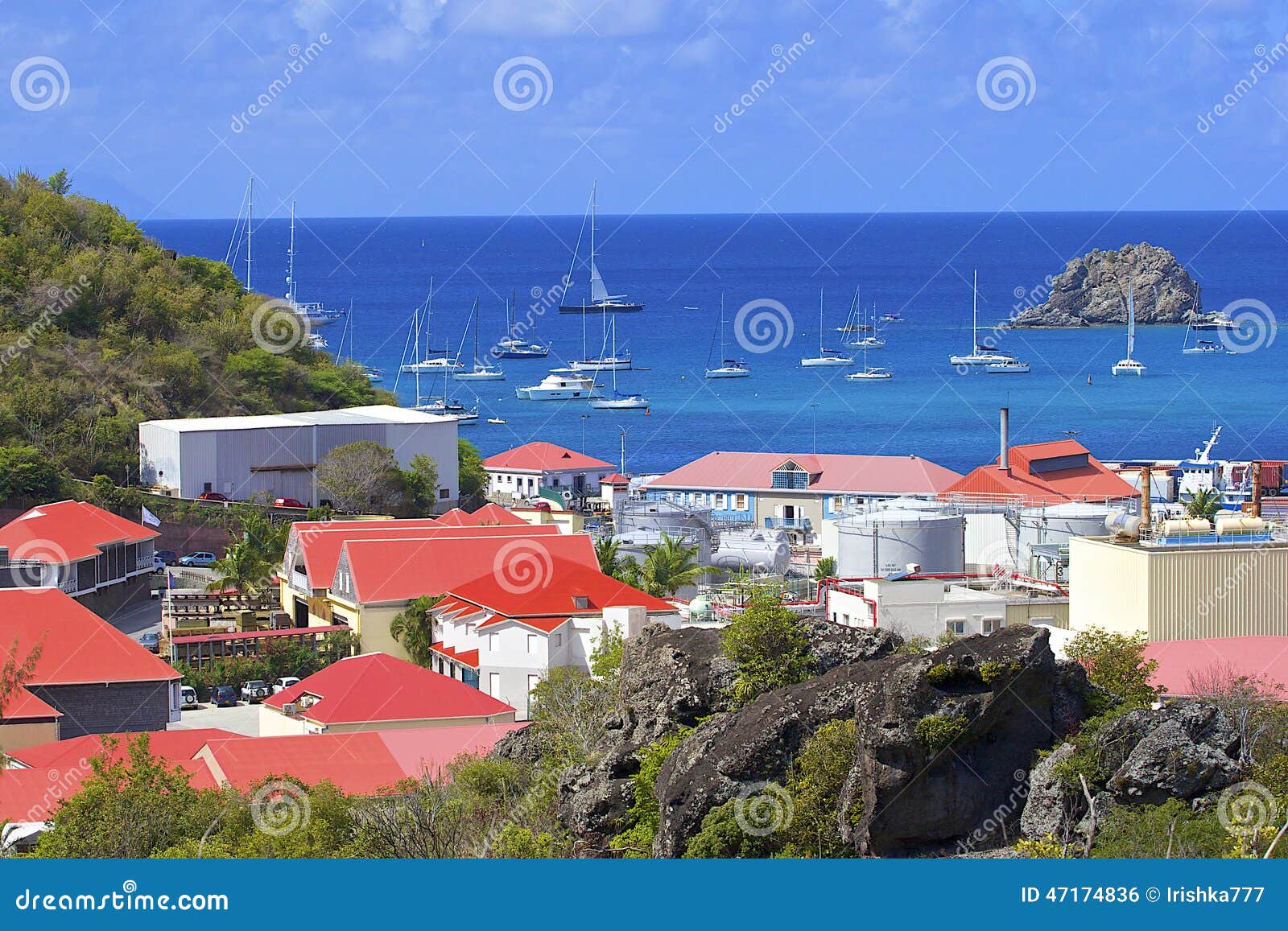 St Barths and Gustavia Views, Caribbean Editorial Photo - Image of ...