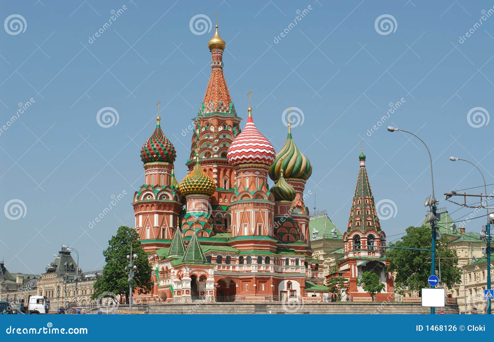 St. Basil Cathedral (Kremlin, Moscow, Russia) Stock Photo - Image of ...