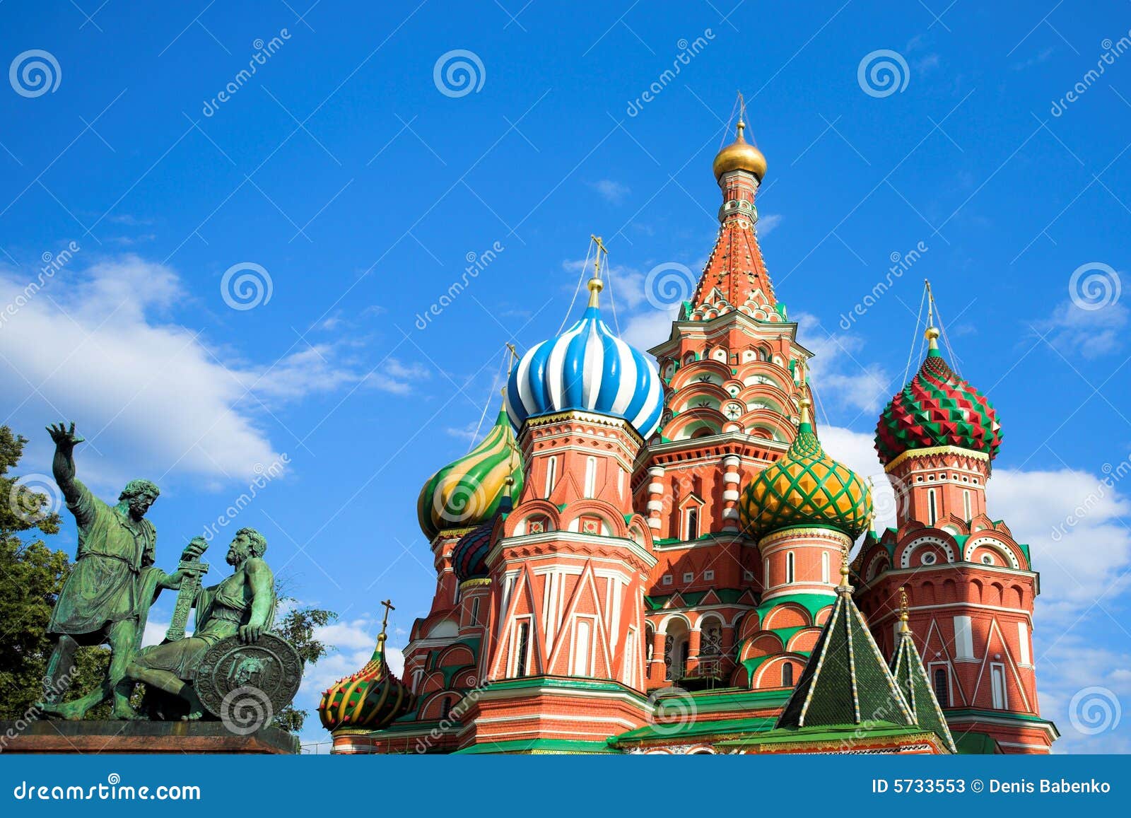 St. Basil S Cathedral on Red Square Stock Image - Image of blue, brick ...