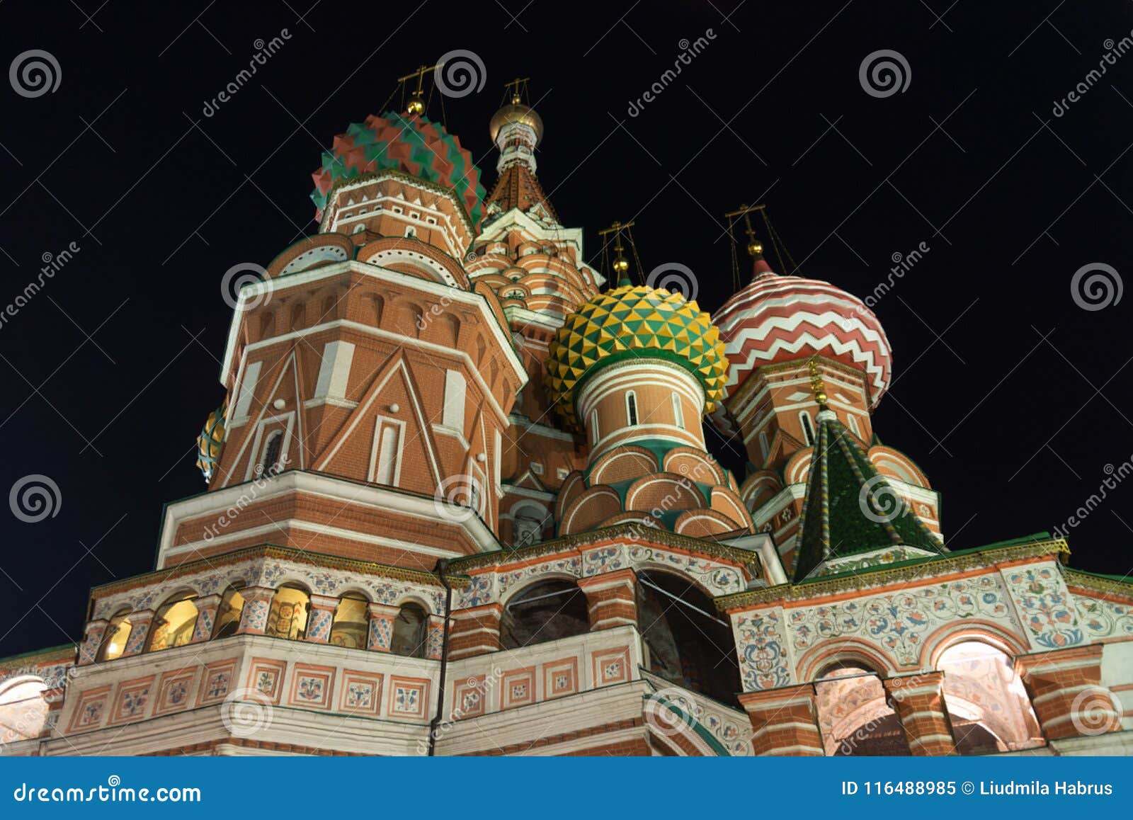 St Basil`s Cathedral on Red Square, Moscow, Russia Stock Image - Image ...