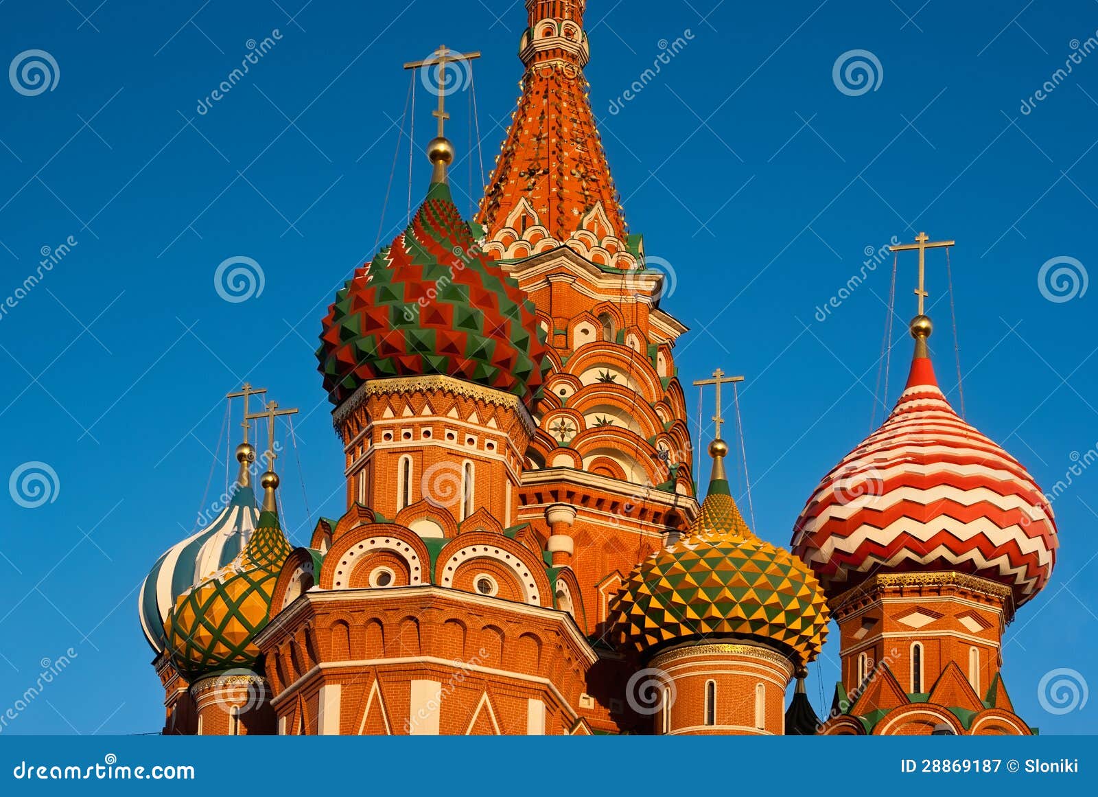 St Basils Cathedral in Red Square, Moscow Stock Image - Image of bright ...
