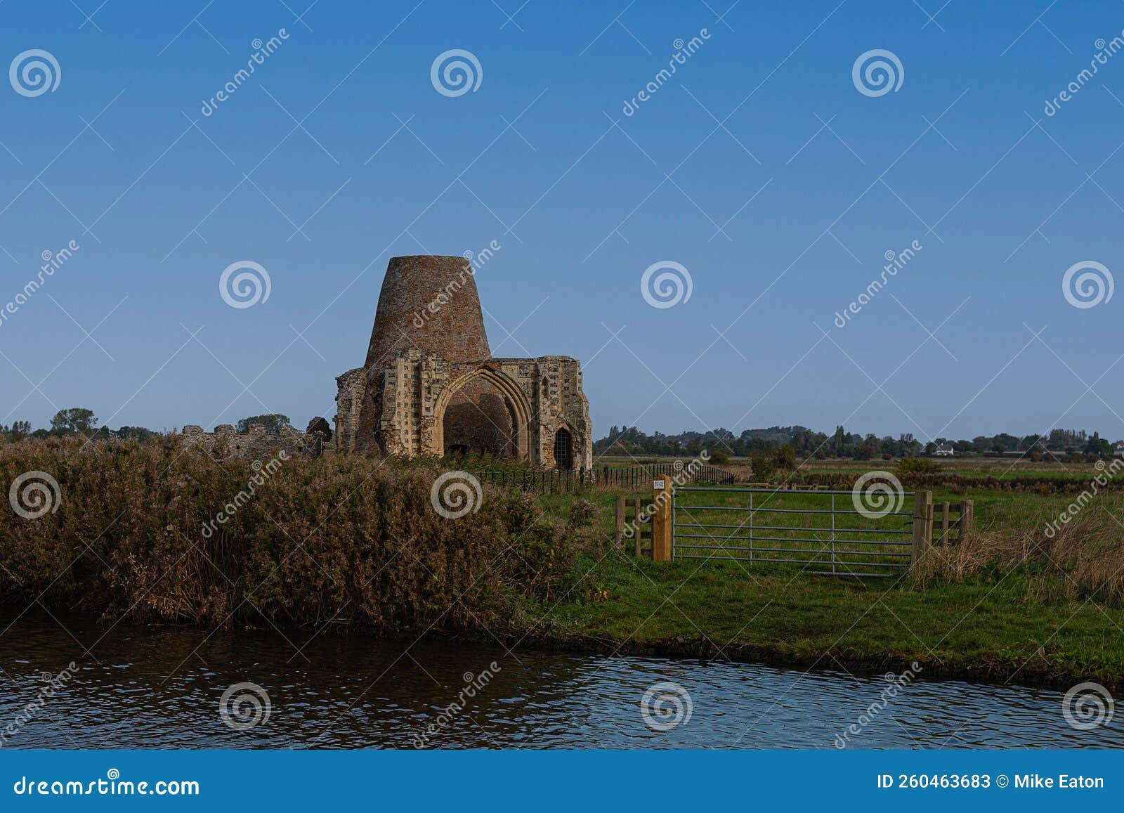 St. Benet S Abbey on the Norfolk Broads Stock Image - Image of scenic ...