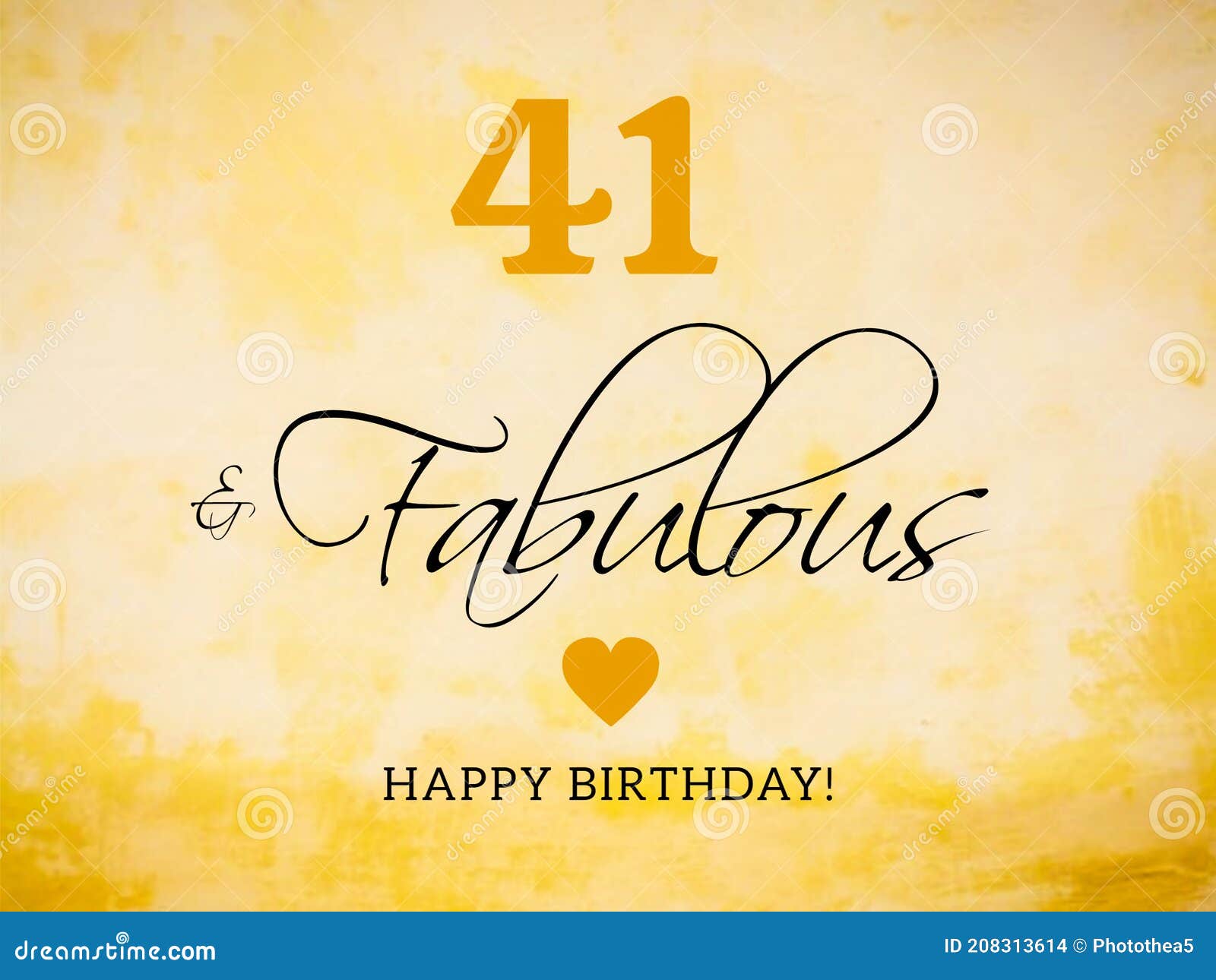 41st Birthday Card Wishes Illustration | CartoonDealer.com #208313614