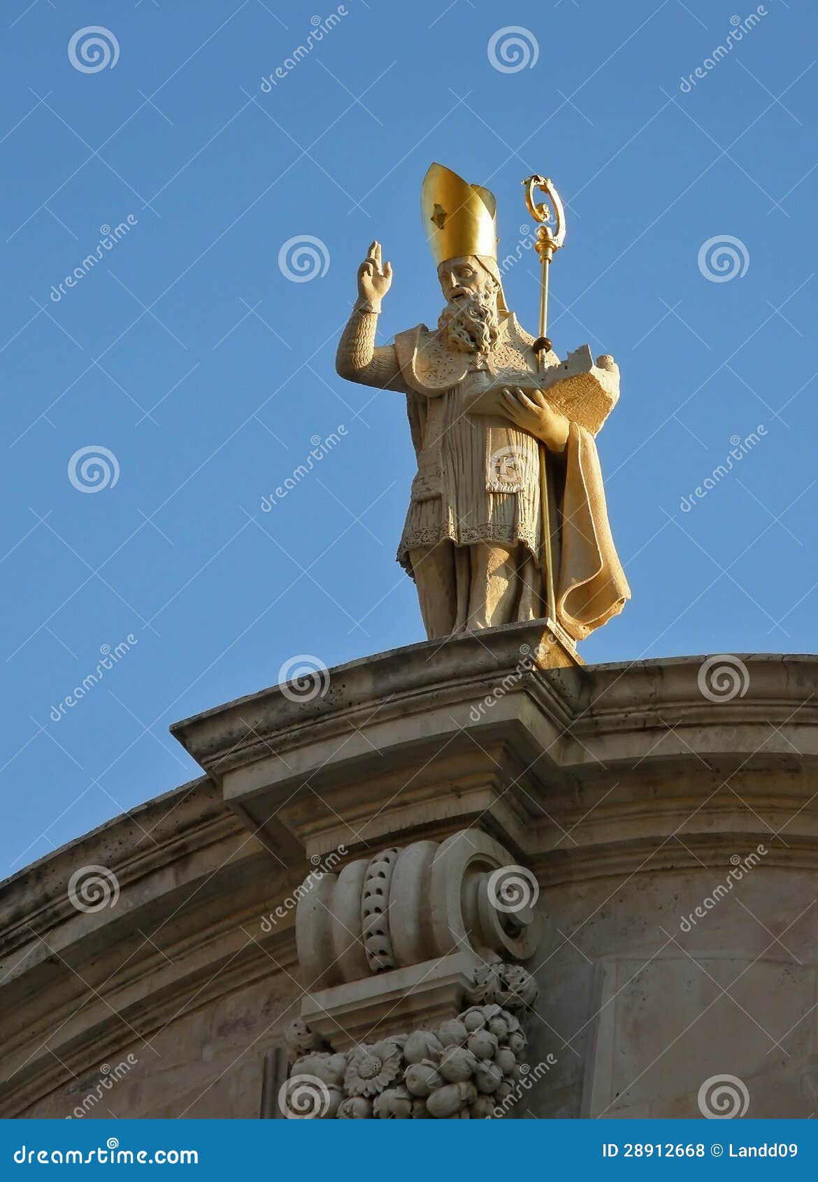 St. Blasius, The Patron Saint Of The City Of Dubrovnik Stock ...