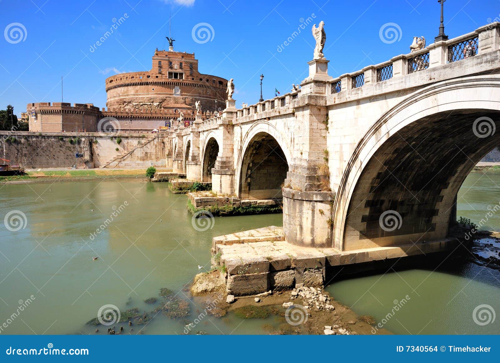 St Castello Di Angelo, Roma, Italia Fotografia Stock - Immagine di ...