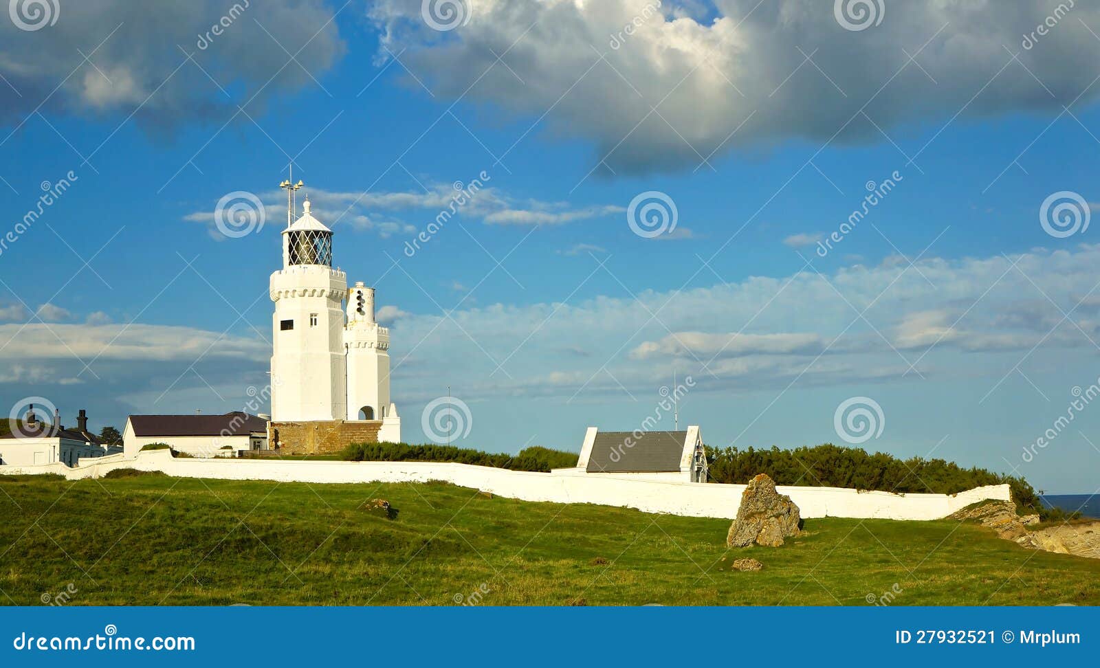 St. Catherine S Lighthouse, Isle of Wight Stock Image - Image of wight ...
