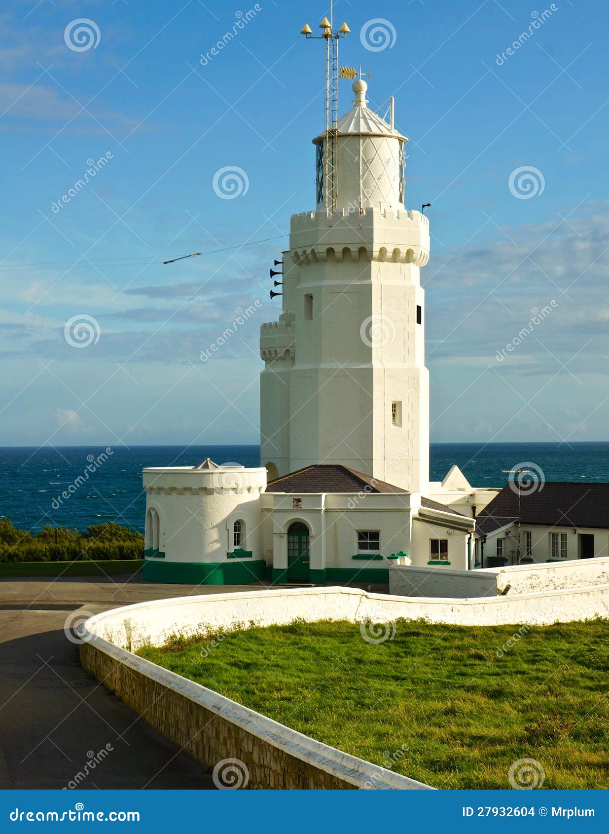 St. Catherine S Lighthouse, Isle of Wight Stock Photo - Image of buddle ...