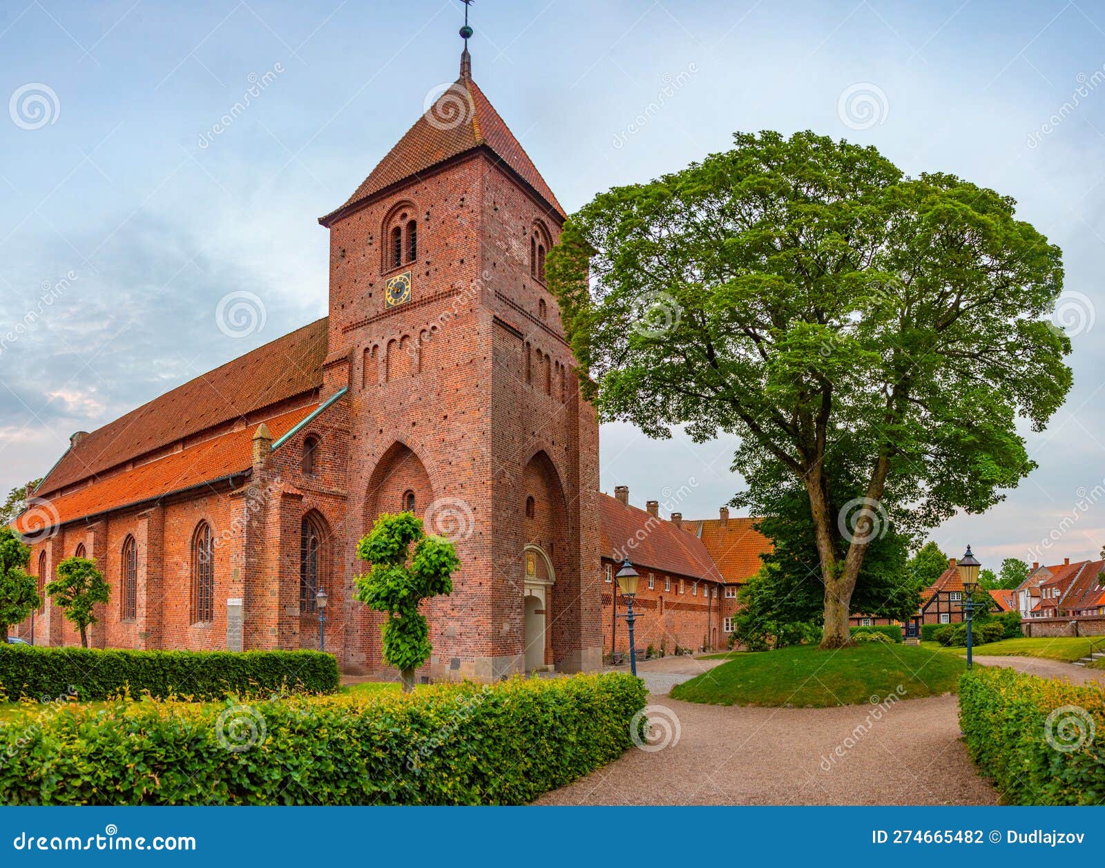St. Catherine S Priory at Danish Town Ribe Stock Photo - Image of tower ...