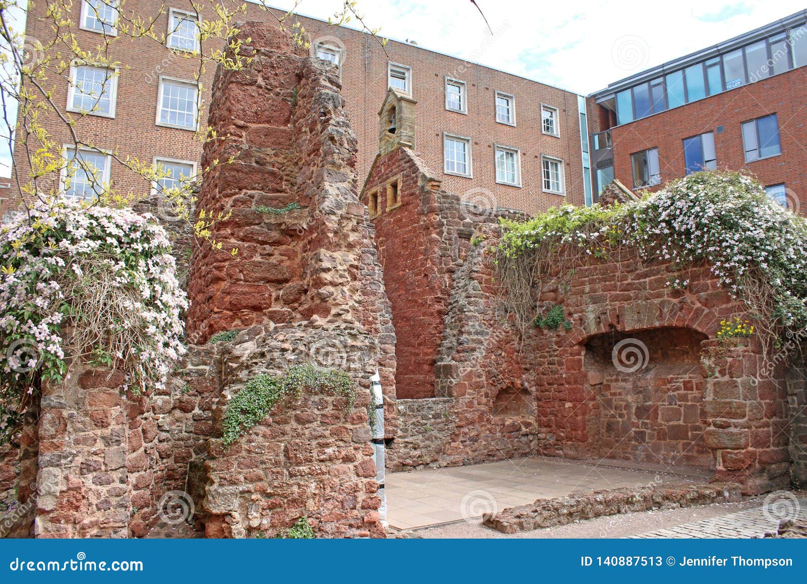 St Catherines Chapel Ruins, Exeter Stock Image - Image of catherines ...