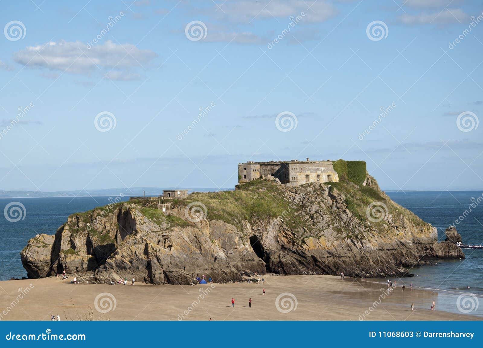 St Catherines Island Fort At Tenby In South Wales Stock Image ...