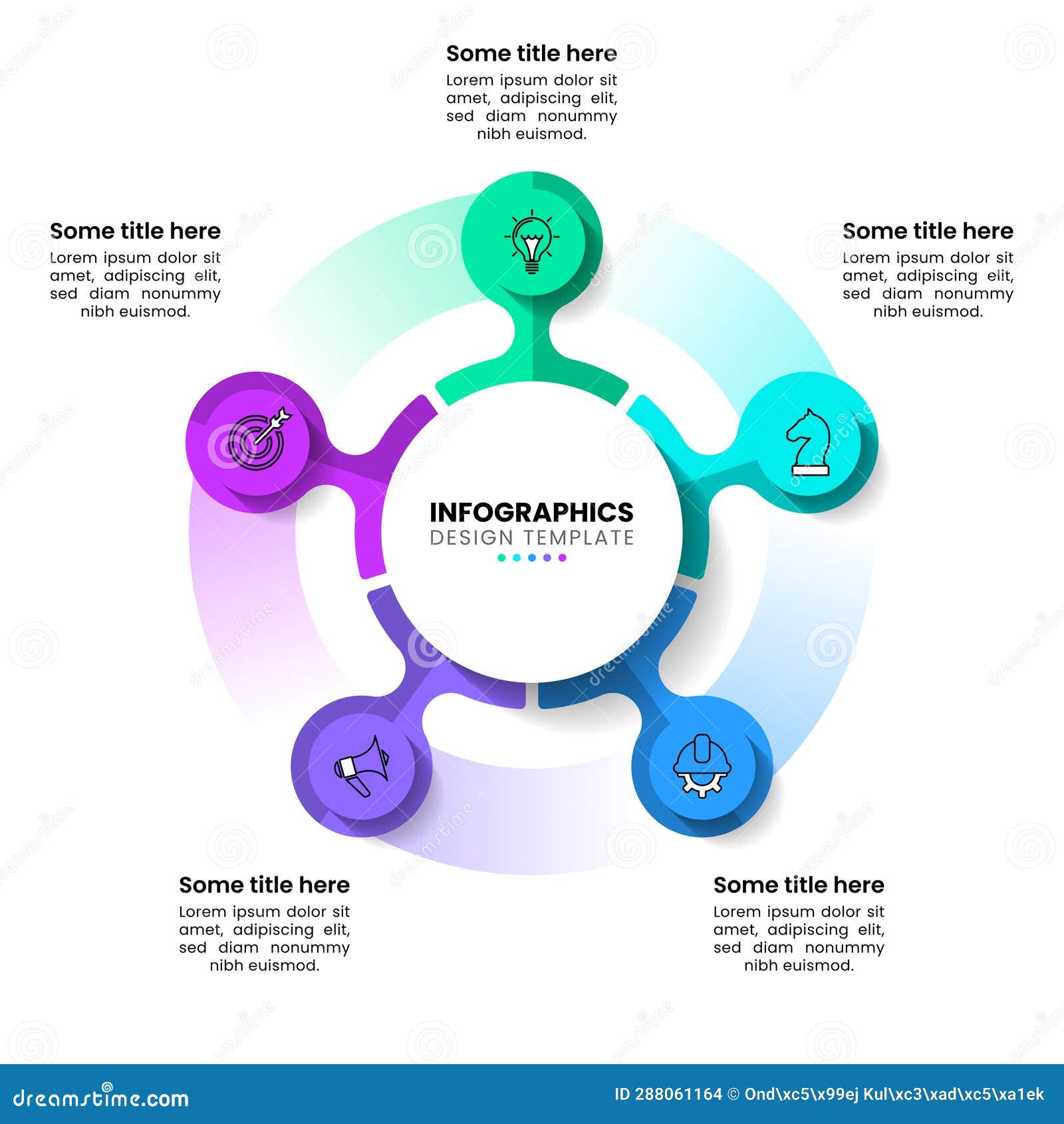 St4_Circle_Five stock vector. Illustration of icon, cycle - 288061164