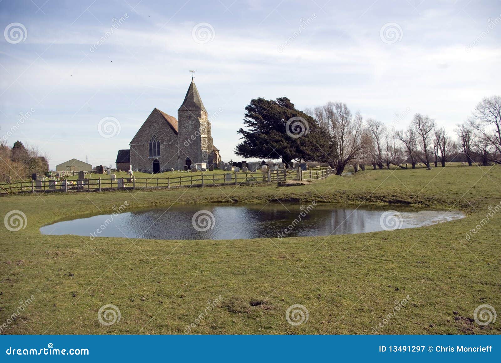 St Clements Church Old Romney. Stock Image - Image of ancient ...