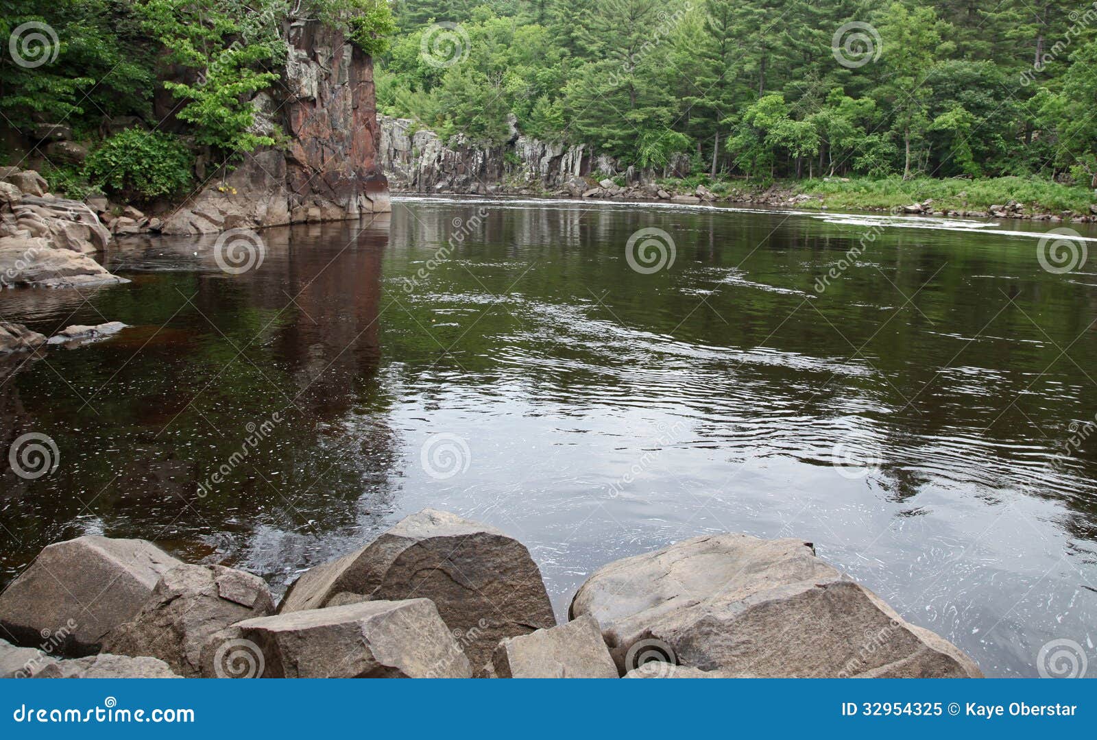 The St. Croix River Valley At Afton State Park Royalty-Free Stock ...